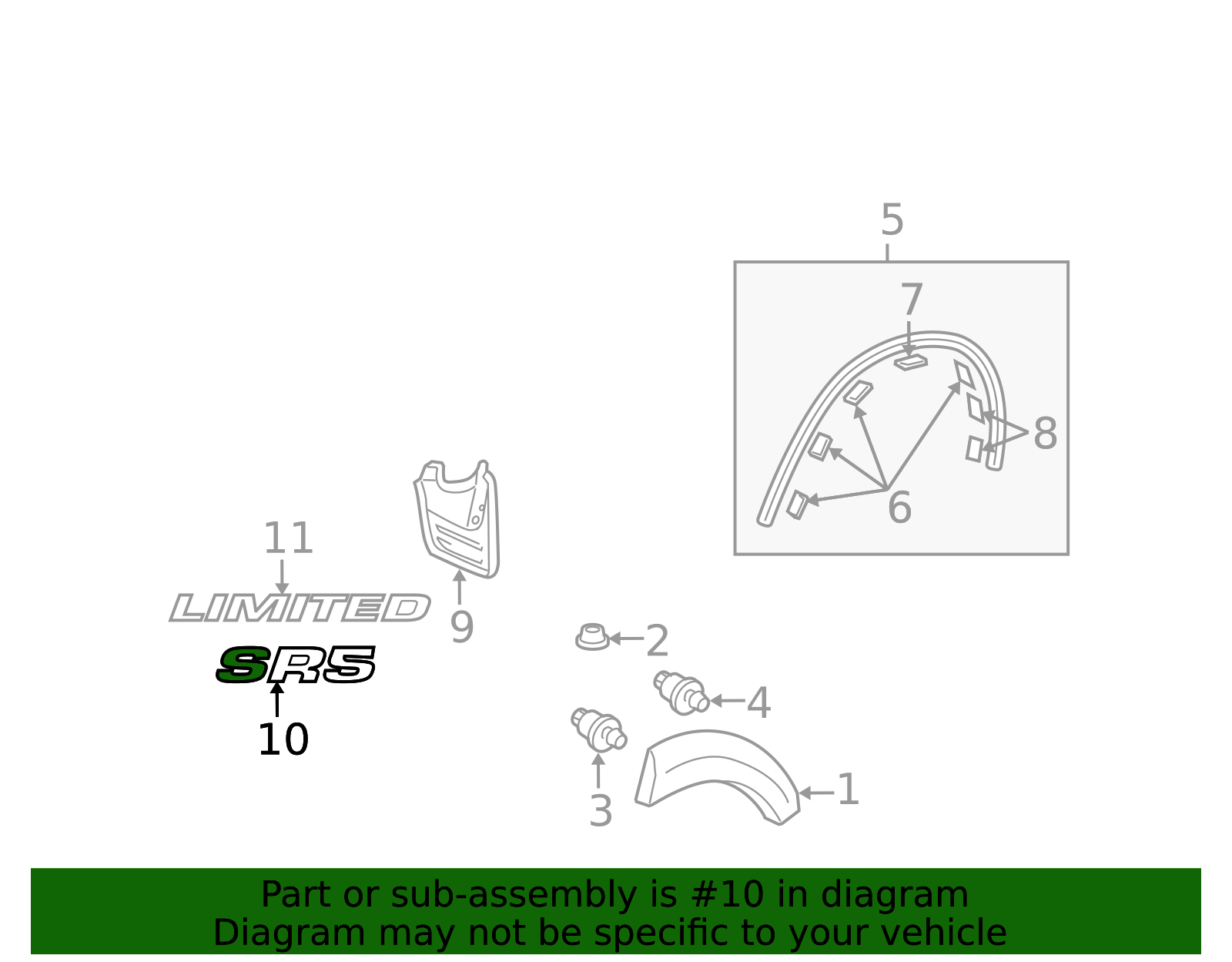 Genuine Toyota Nameplate part# 75455-0C030 for 2001-2007 Toyota Sequoia ...