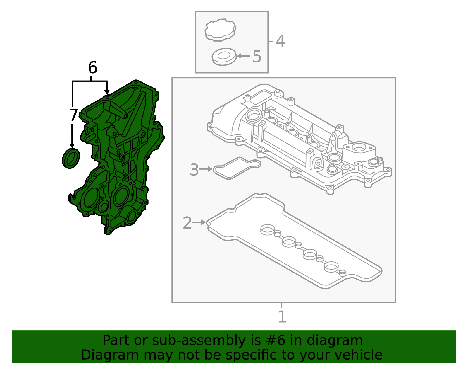 21350 2B703 - Engine Timing Cover 2012-2024 Kia | Kia.Parts Store