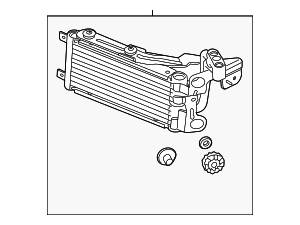 17227521376 - 2007-2015 BMW Oil Cooler (17-22-7-521-376) | BMW of South ...