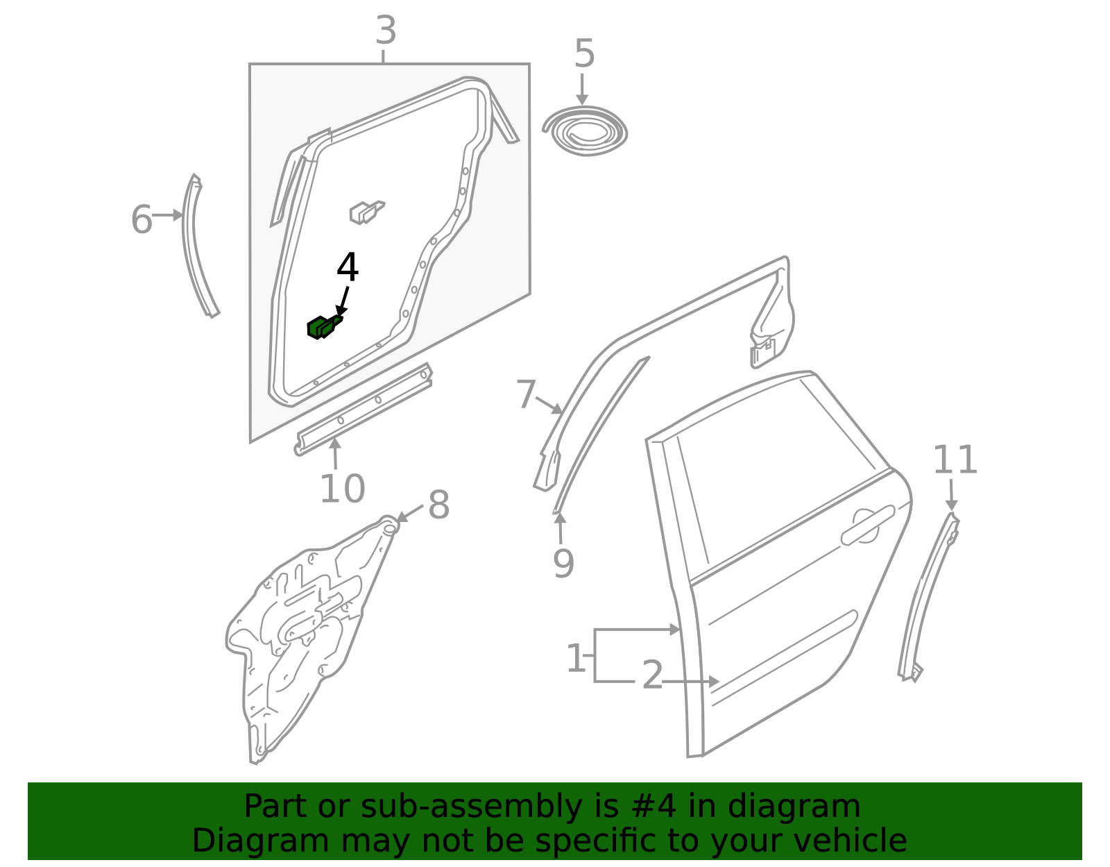 2006-2014 INFINITI Door Weather-Strip Clip 8085089922 | Faulkner ...