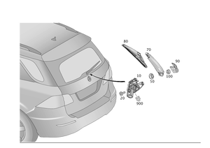 169-820-17-45 - Wiper Blade For 2002-2019 Mercedes-Benz | Mercedes-Benz ...