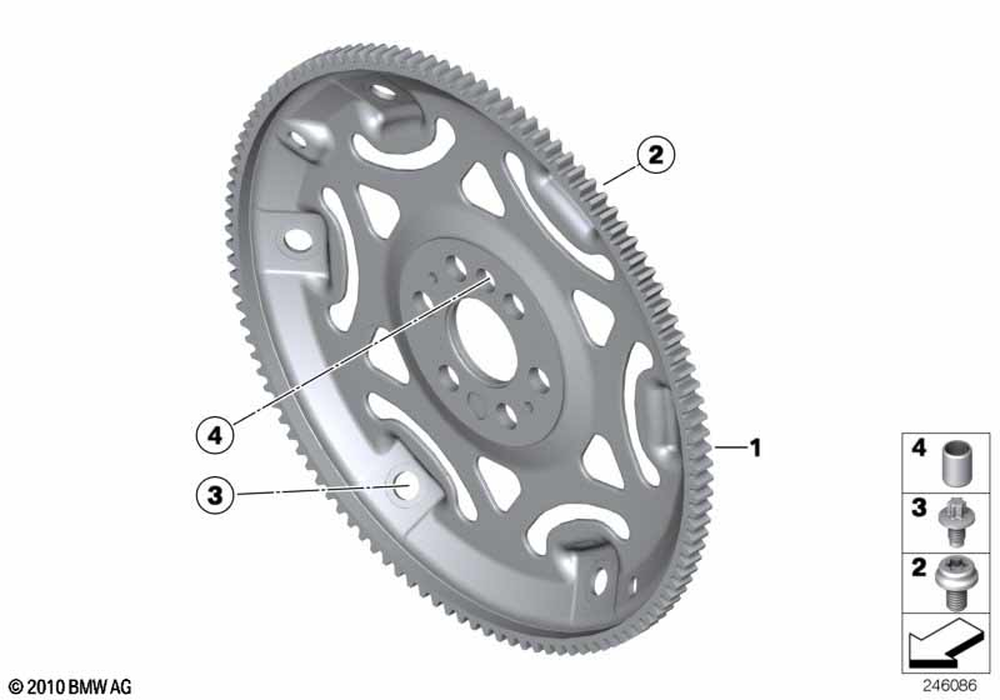 11227585146 - BMW Flywheel Automatic 2010-2019 BMW | Performance Auto Parts