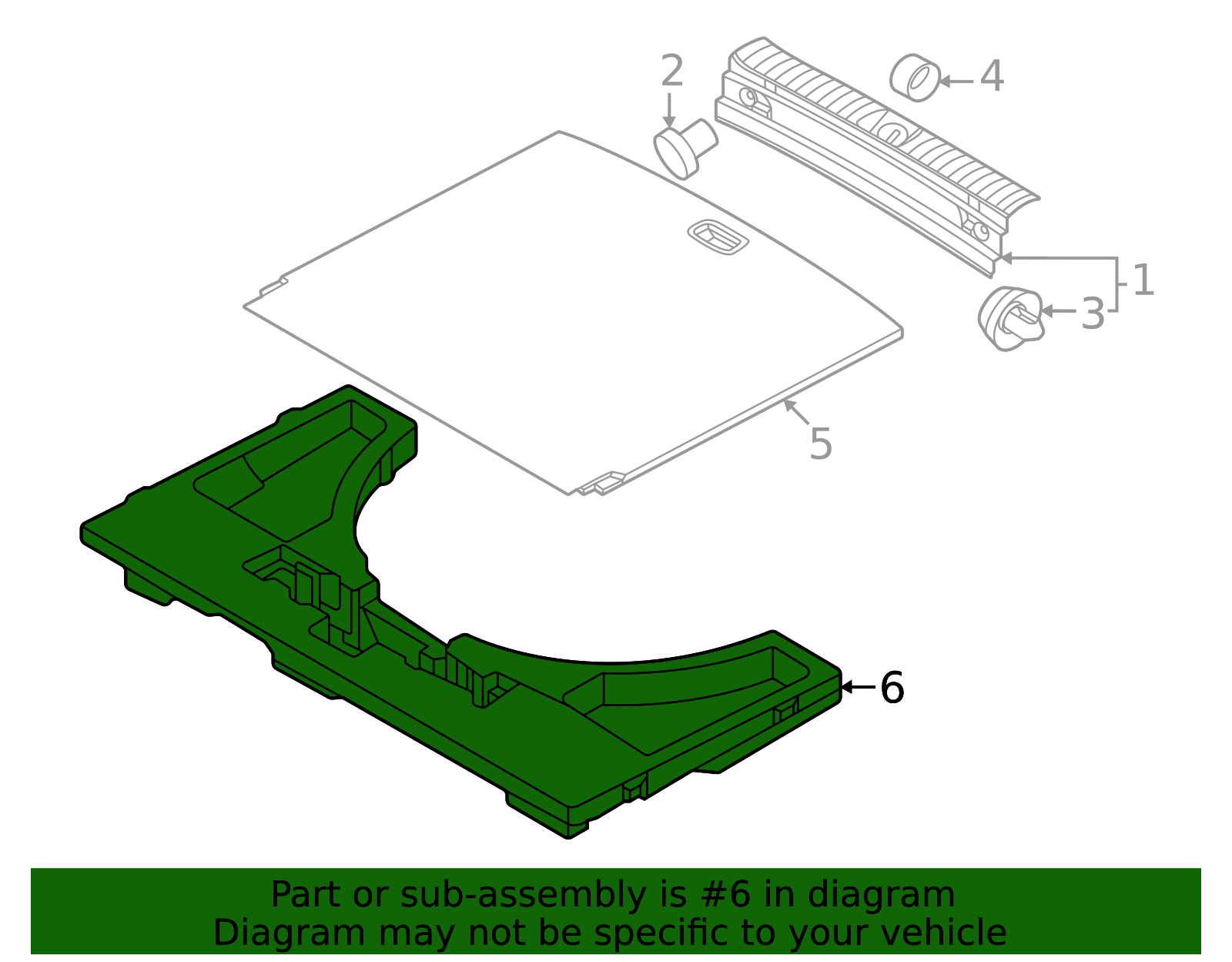 2023-2025 Kia Sportage Luggage Compartment 85750-P1700 | TascaParts.com