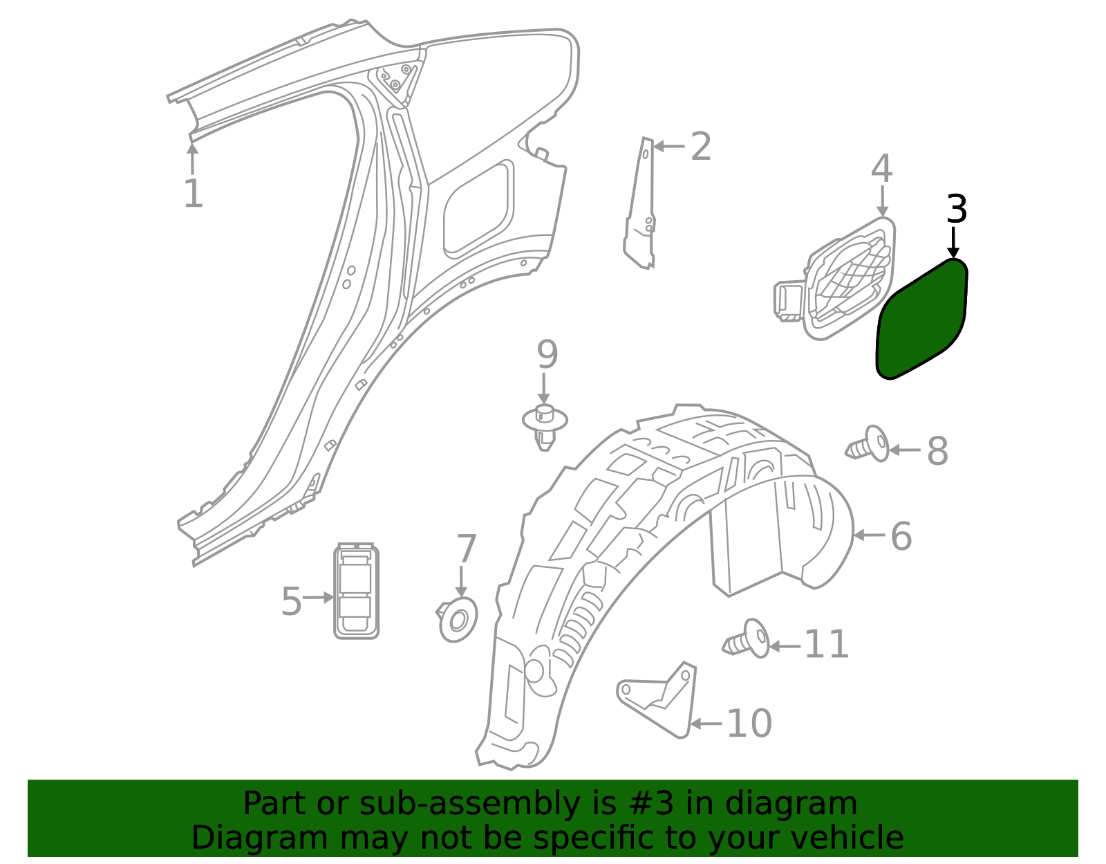 2021-2026 Volvo Fuel Door 32227327 | TascaParts.com