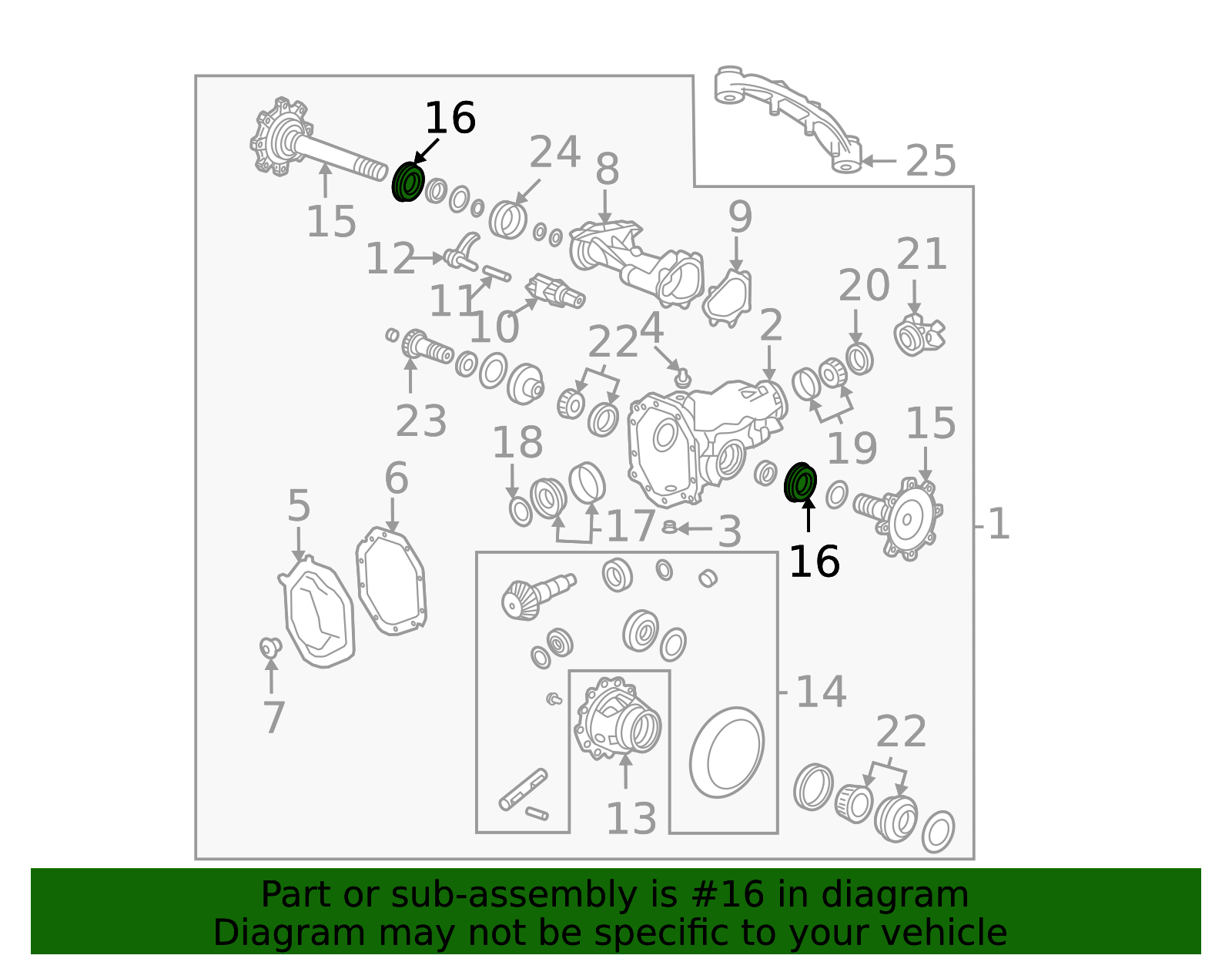 84756933 - 2020-2025 GM - Passenger Side Front Axle Shaft Seal ...