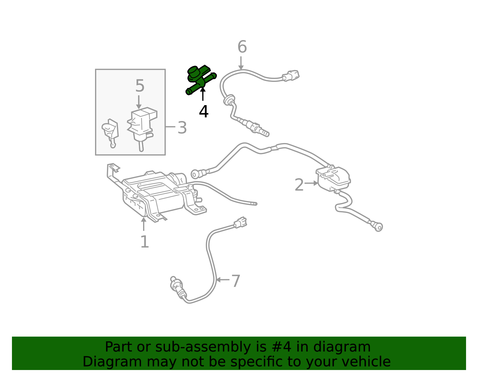 25860-28120 - Exhaust Gas Re-Circulation (Egr) Vacuum Delay Valve 2005 ...