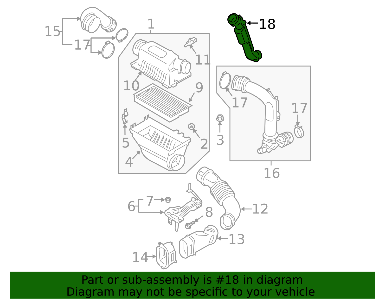 OEM Ford Air Duct For 2025 Ford - Part No. R1MZ-9C623-A | Karl Kustoms ...