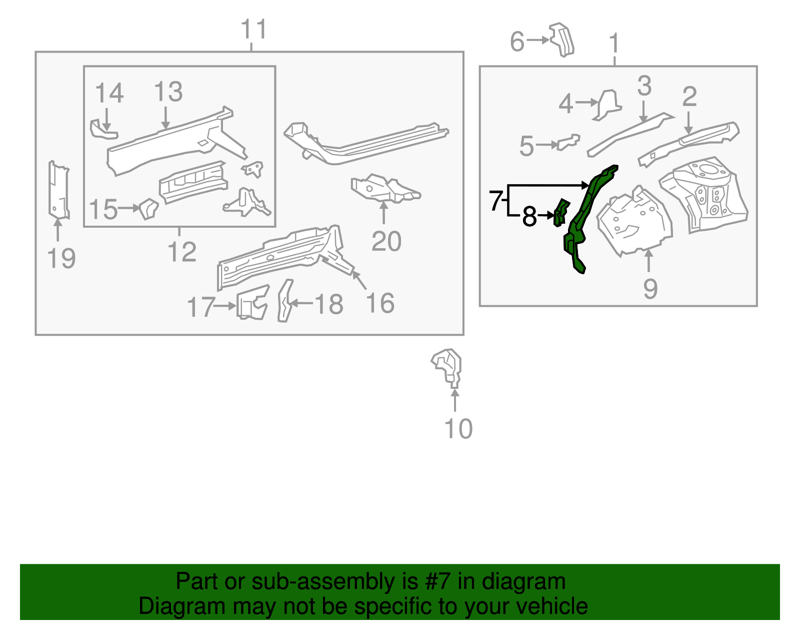 53705-47901 - Apron Reinforced - 2016-2025 Toyota | OEM Genuine Toyota ...