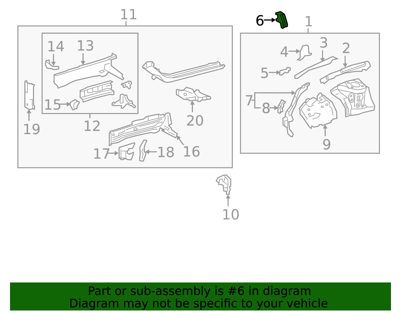 2016-2022 Toyota Air Guide 53153-47010 | TRDToyotaparts