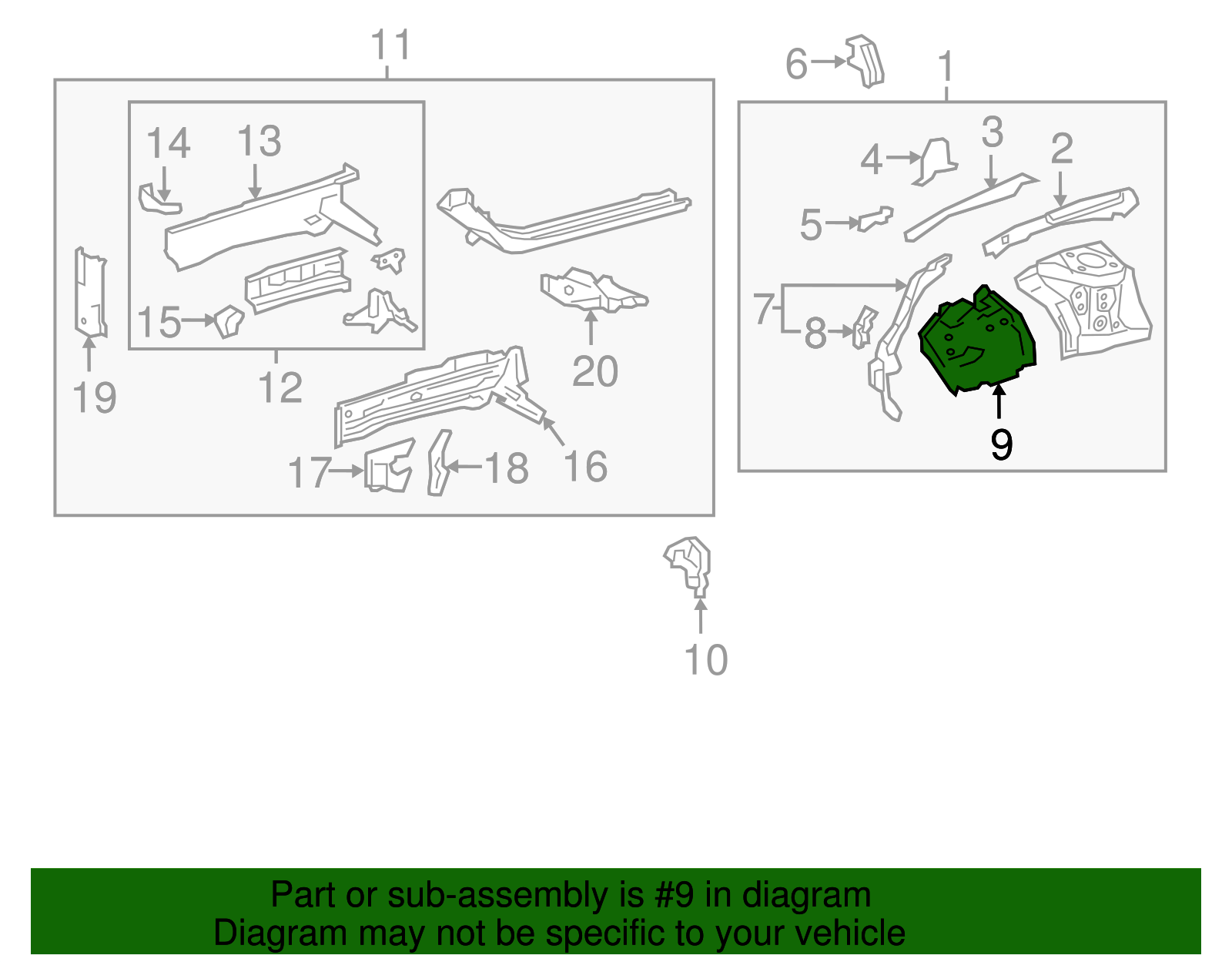 2016-2025 Toyota Front Panel 53710-47060 | Toyota Parts Center