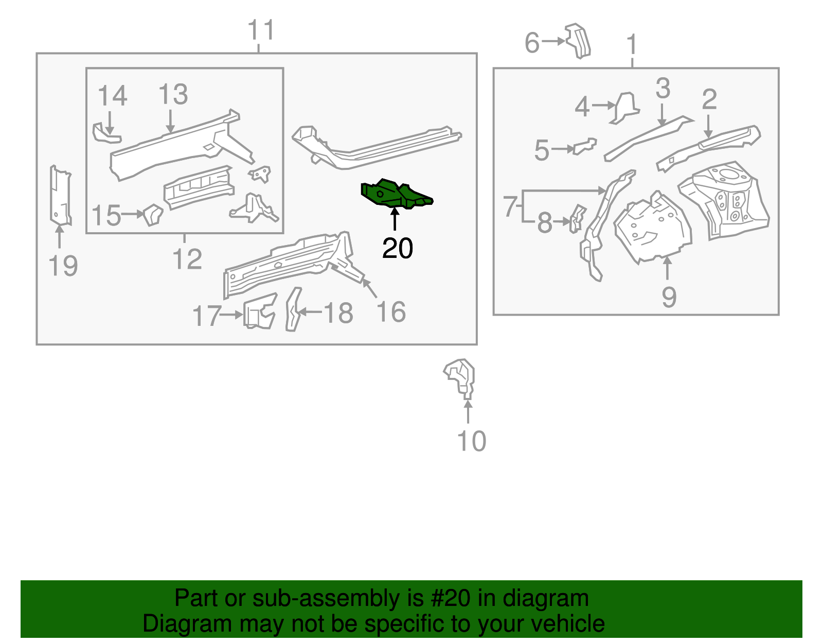 2016-2025 Toyota Torque Box 57078-47041 | Toyota Parts Center