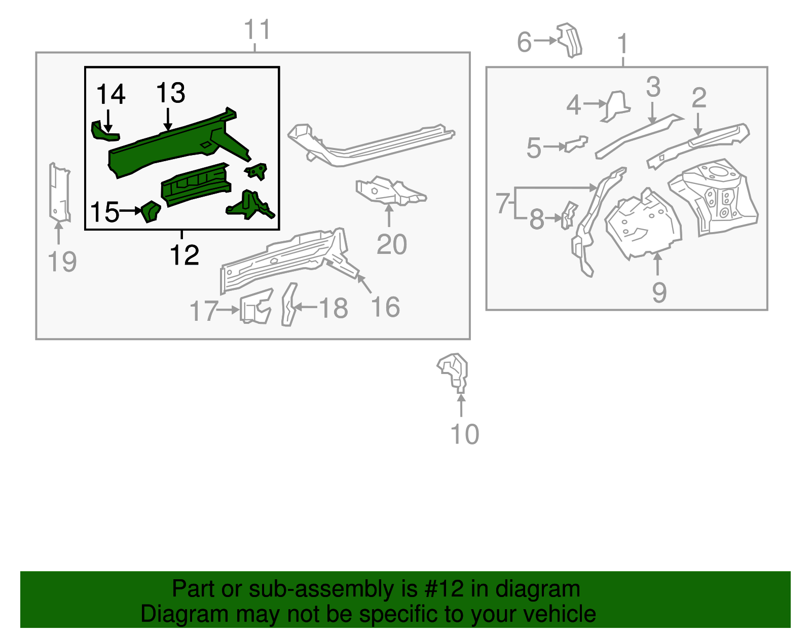 57027-47021 - Inner Rail 2017-2025 Toyota | Toyota San Diego Parts