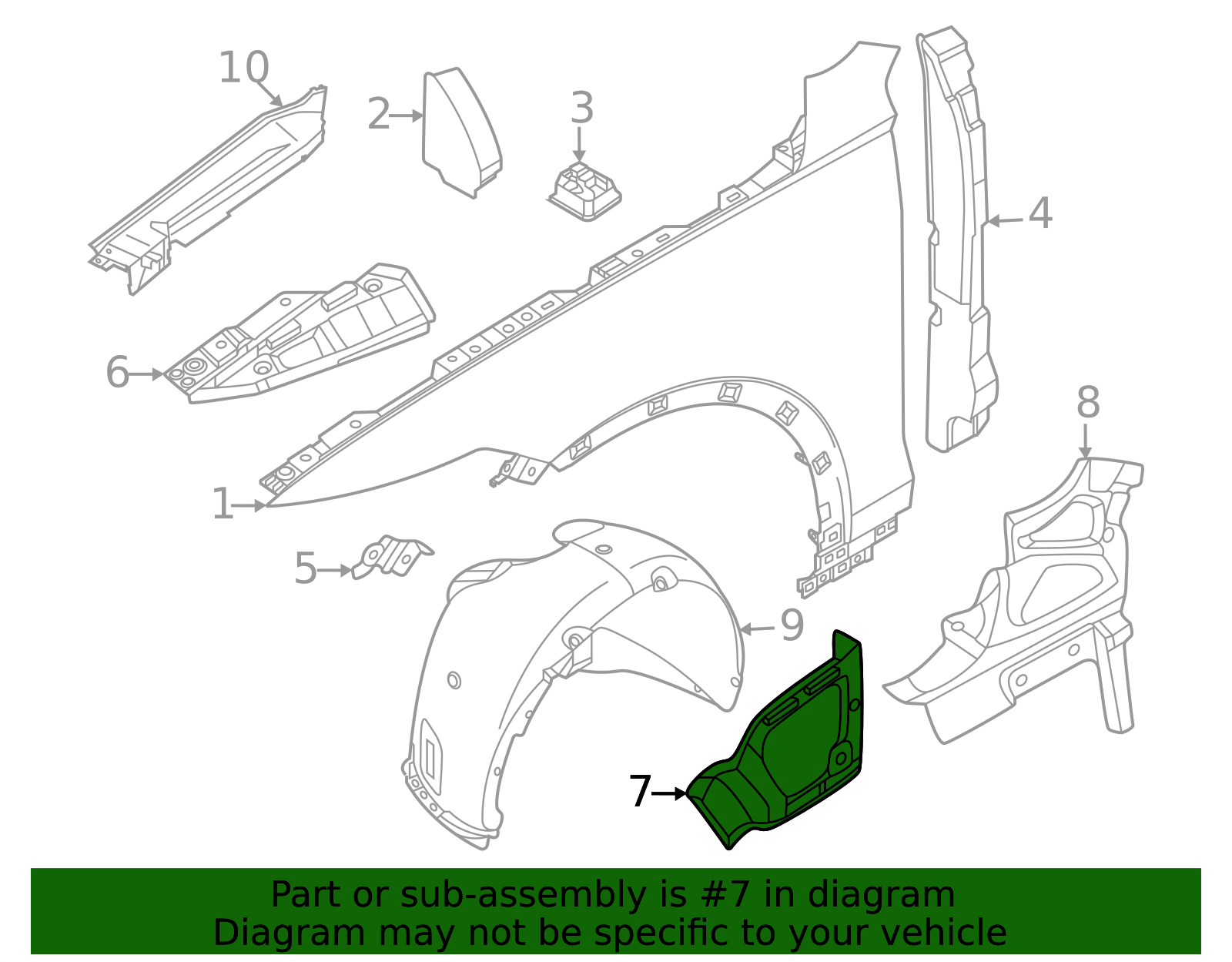 Hyundai - 66334-AR000 - Center Reinforced - 2023-2025 Genesis | OEM ...