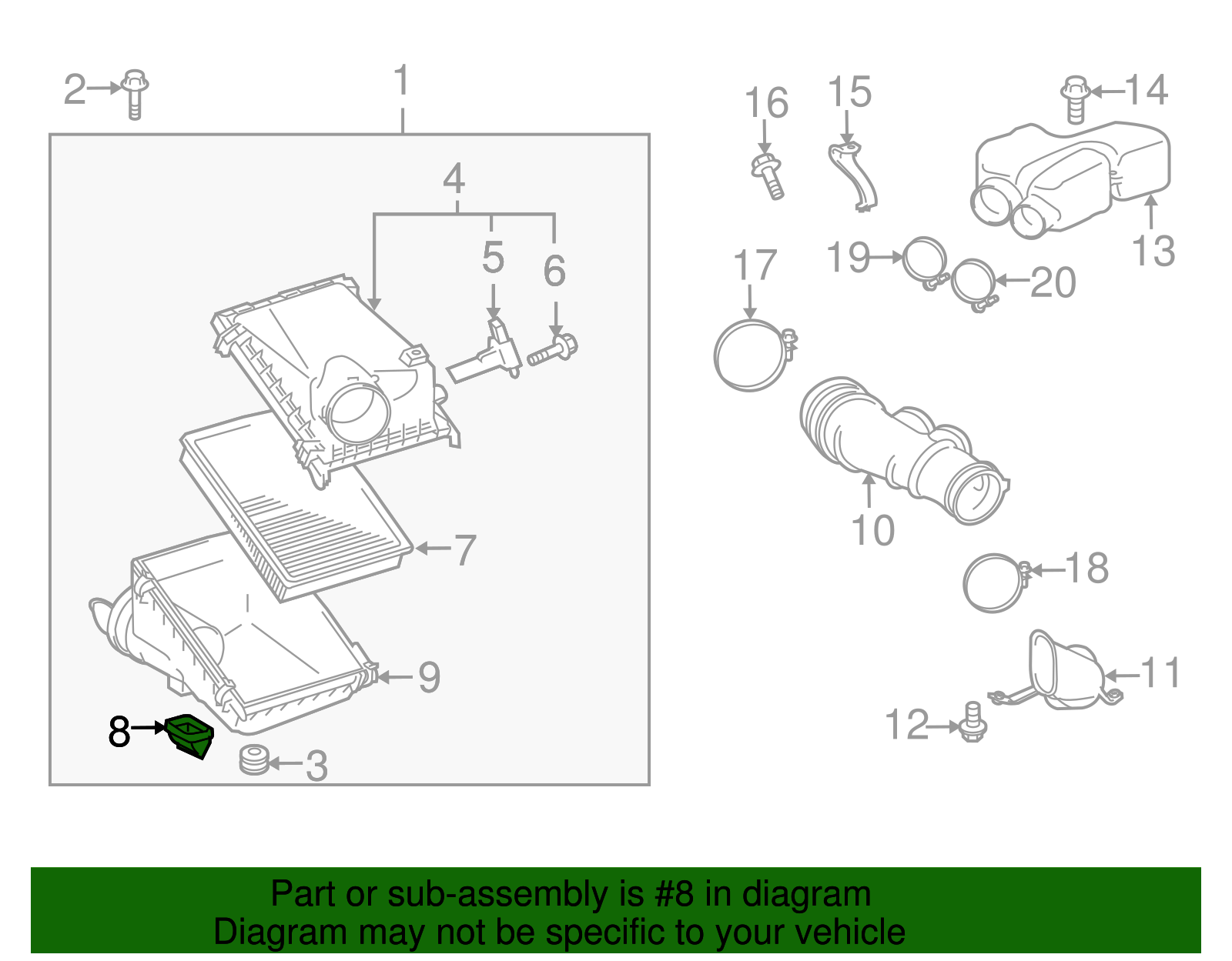 2010-2014 Toyota FJ Cruiser Valve 17743-50010 | OEM Parts Online