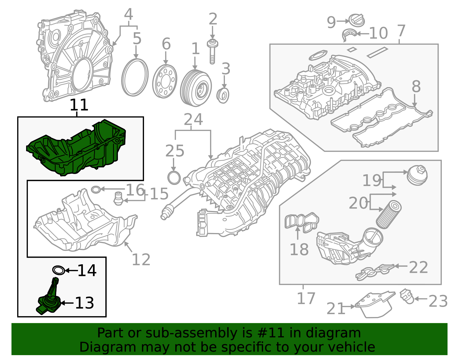 11-13-8-611-695 - 2017-2023 BMW - Oil Pan | Buy BMW Parts Now