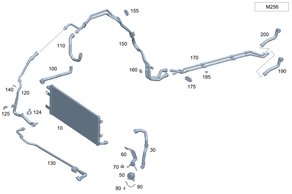 167-501-90-02 - Coolant Line 2020-2026 Mercedes-Benz | Mercedes-Benz ...
