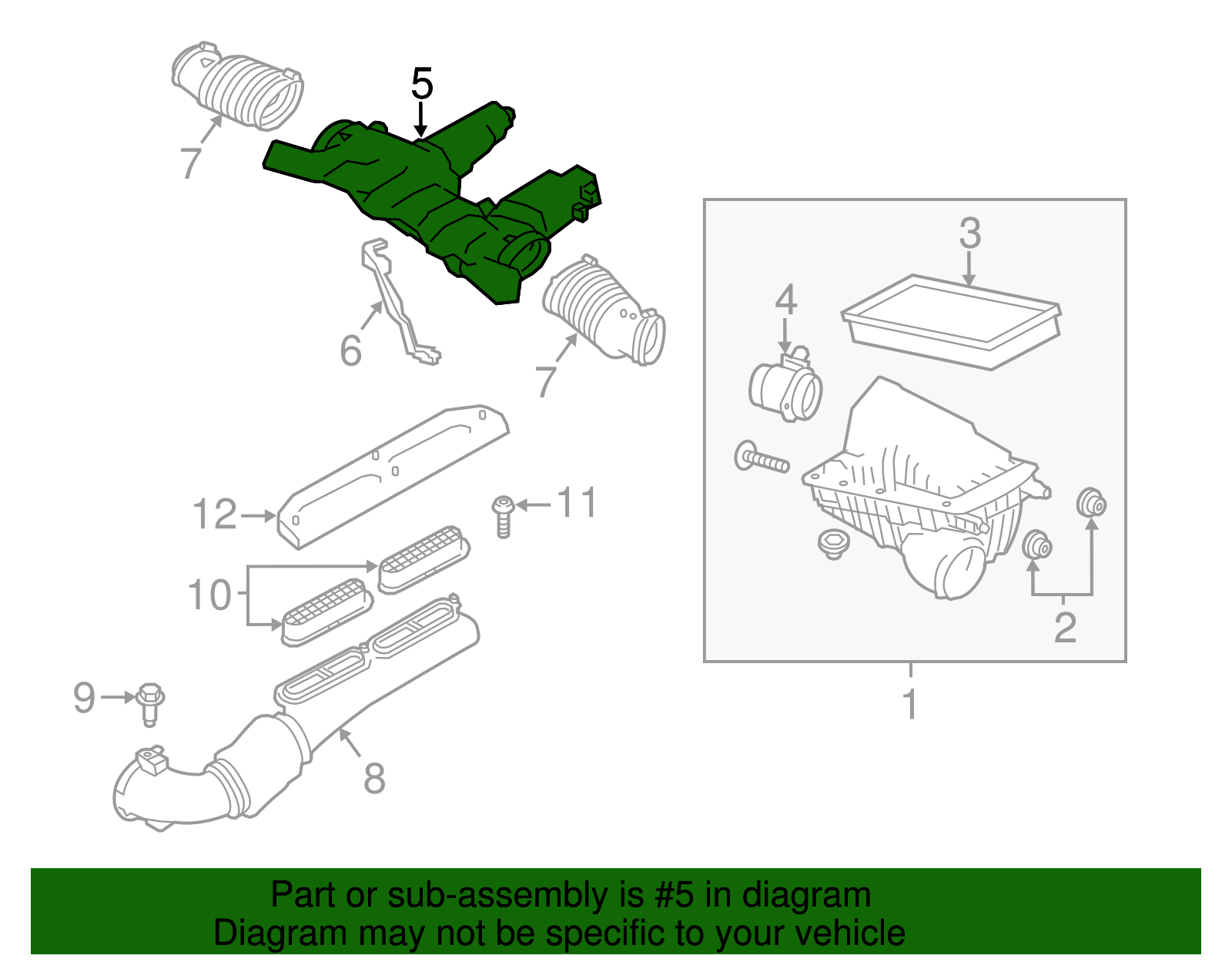 LR044457 - Air Inlet Duct - 2014-2020 Land-Rover | Land Rover Lake Bluff