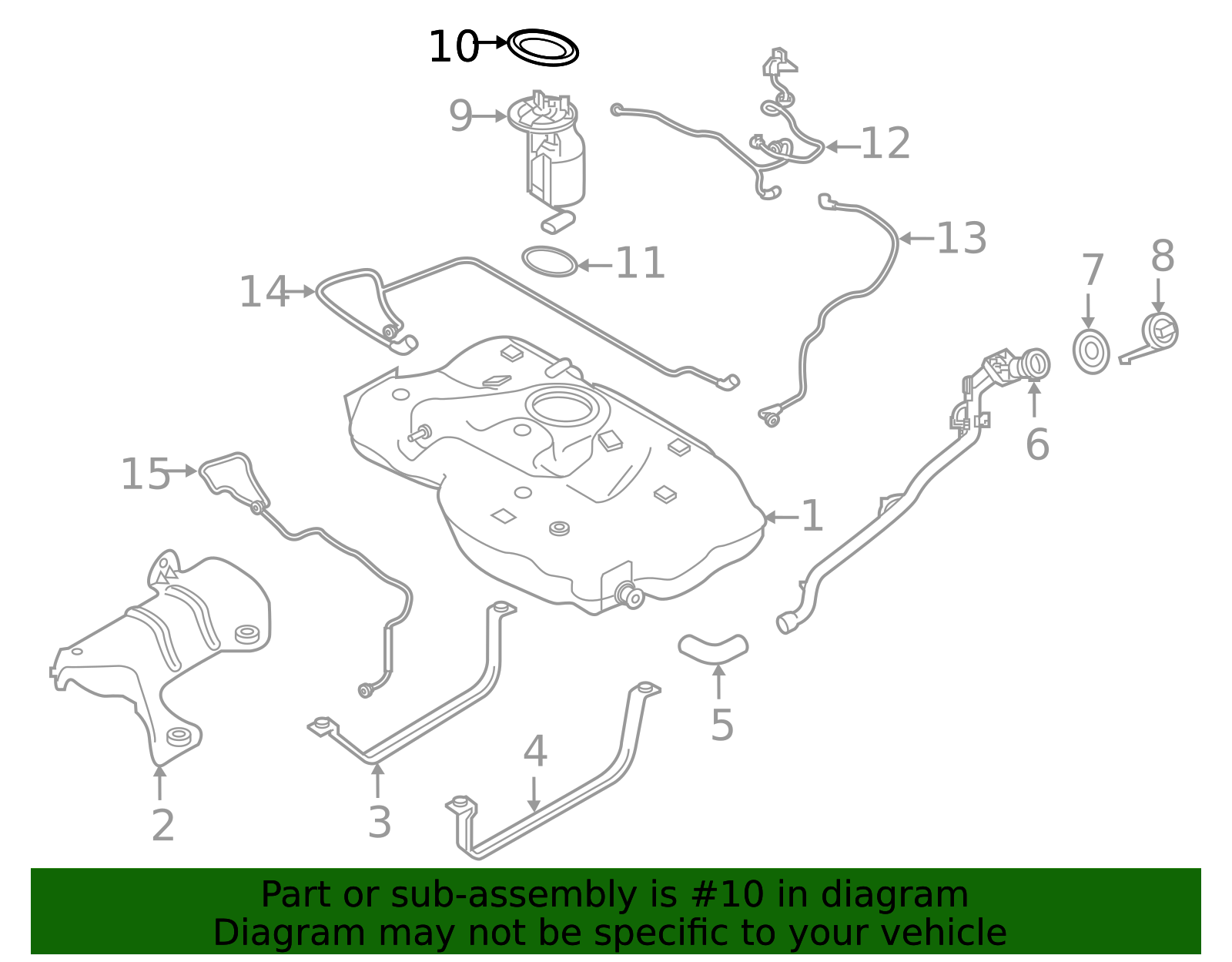 17343-5DD0A - High-Quality Fuel Tank Lock Ring for 2017-2019 INFINITI ...