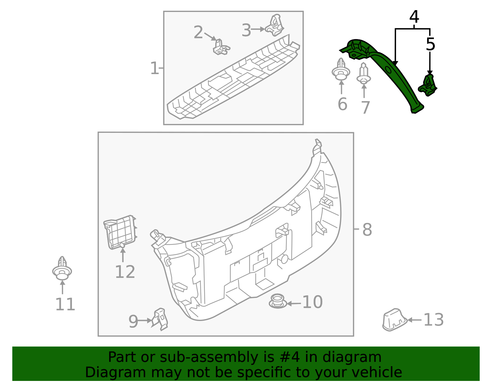 2020-2025 Mazda CX-30 Side Gate Trim DGH9-68-940A-02 | QuirkParts