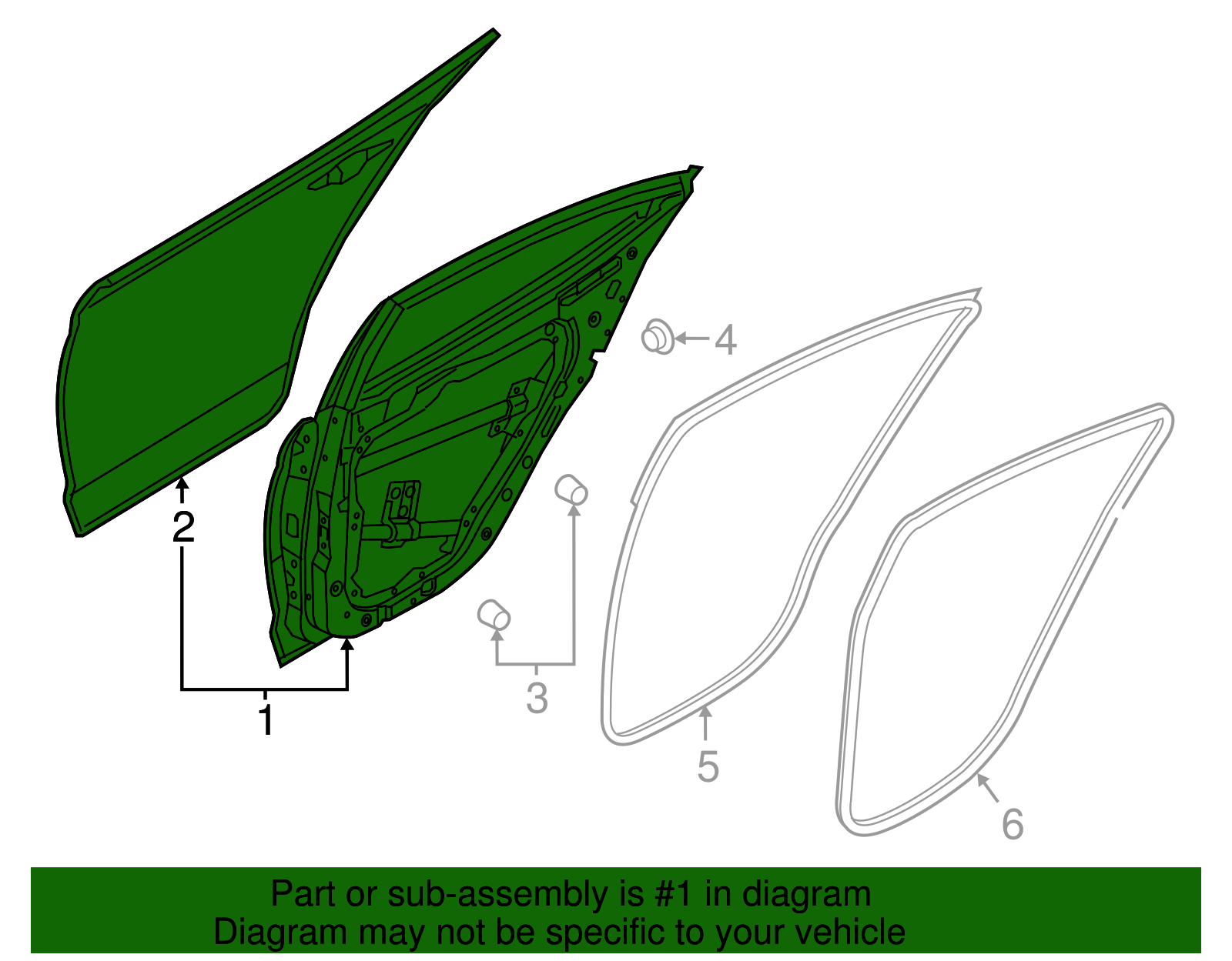 2017-2020 Hyundai Elantra Door Shell 77004-F2000 | QuirkParts