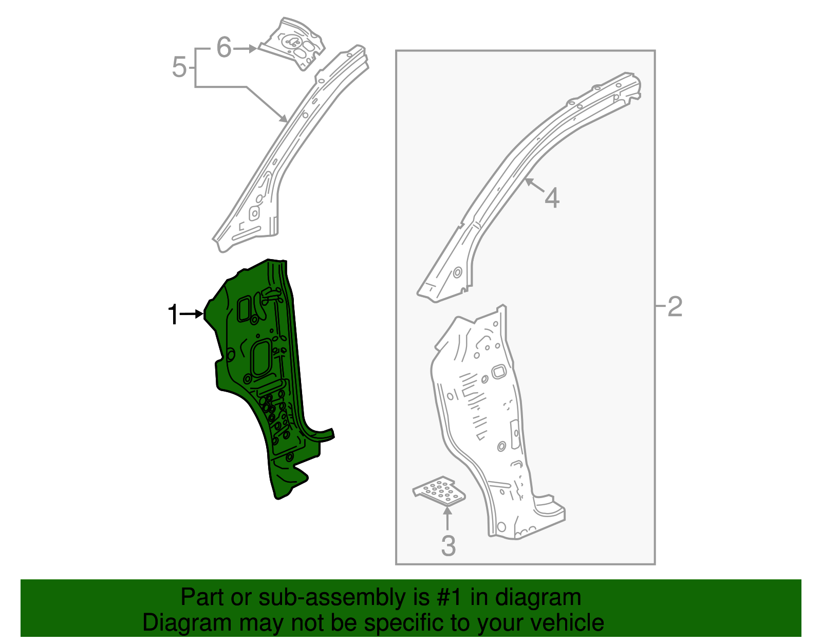 2013-2022 GM Inner Hinge Pillar 95315705 | Capital Chevy Parts