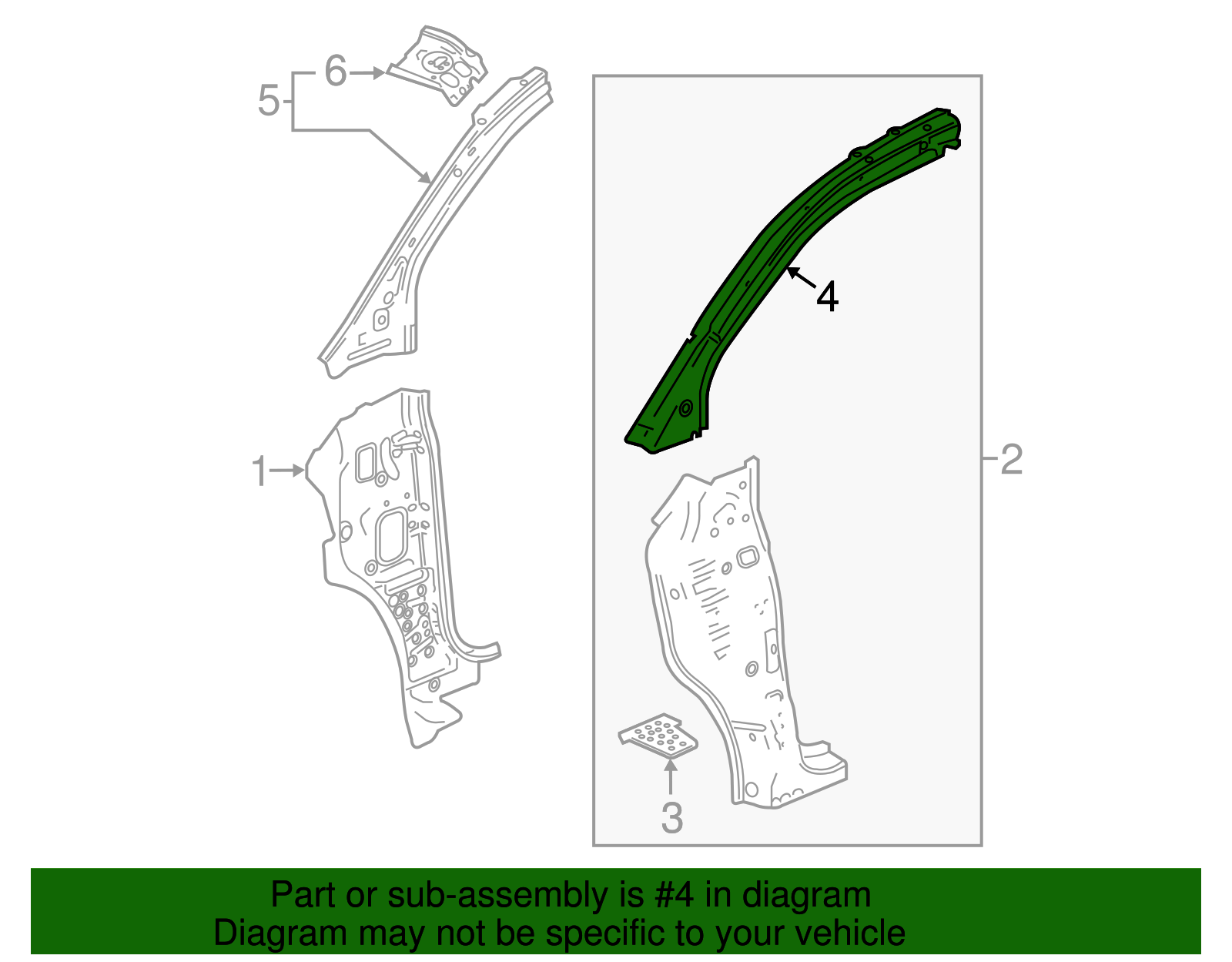 OEM GM Passenger Side Windshield Outer Frame For 2013-2022 GM - Part No ...