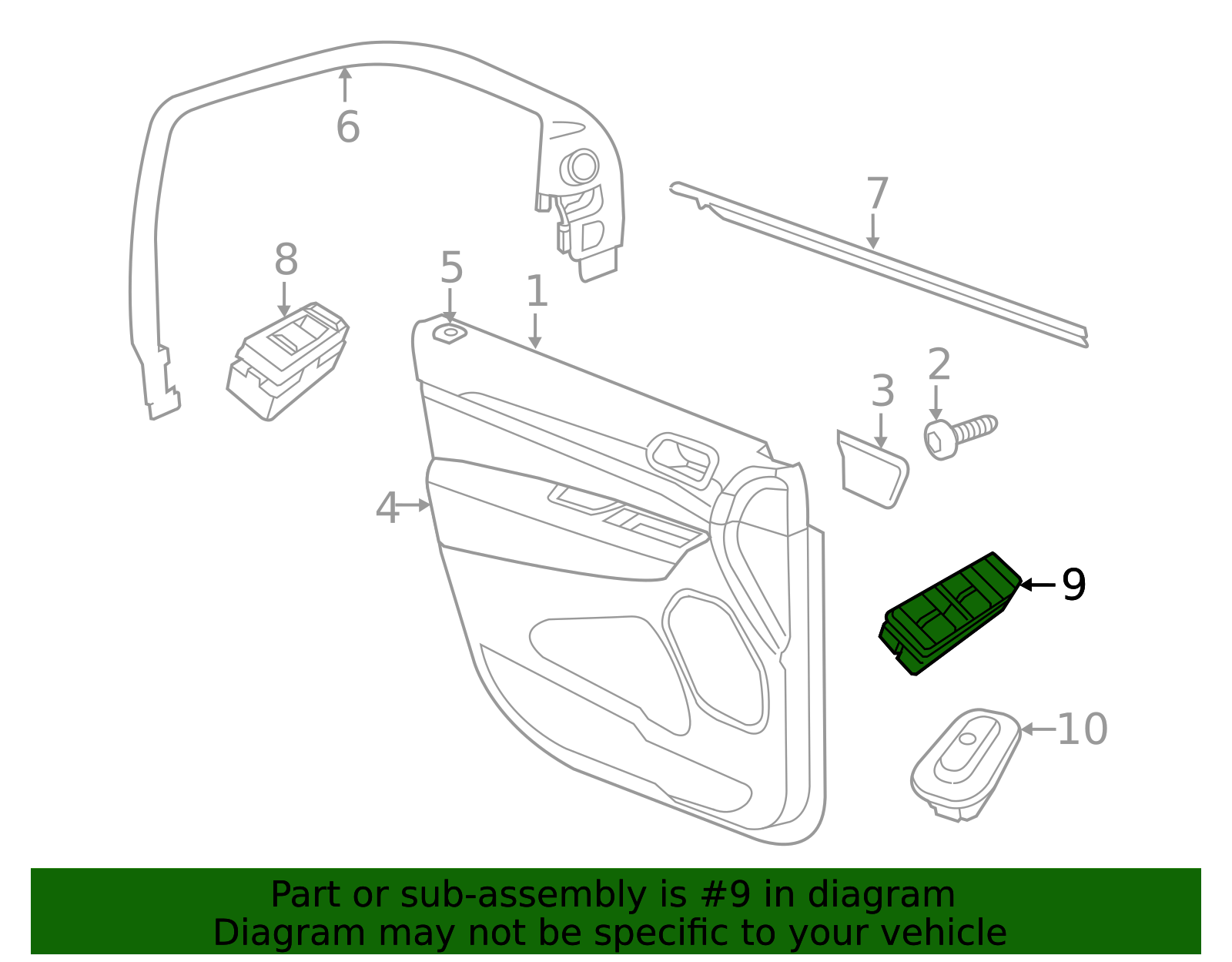 Window Switch 68590590AA | Mopar Parts Canada