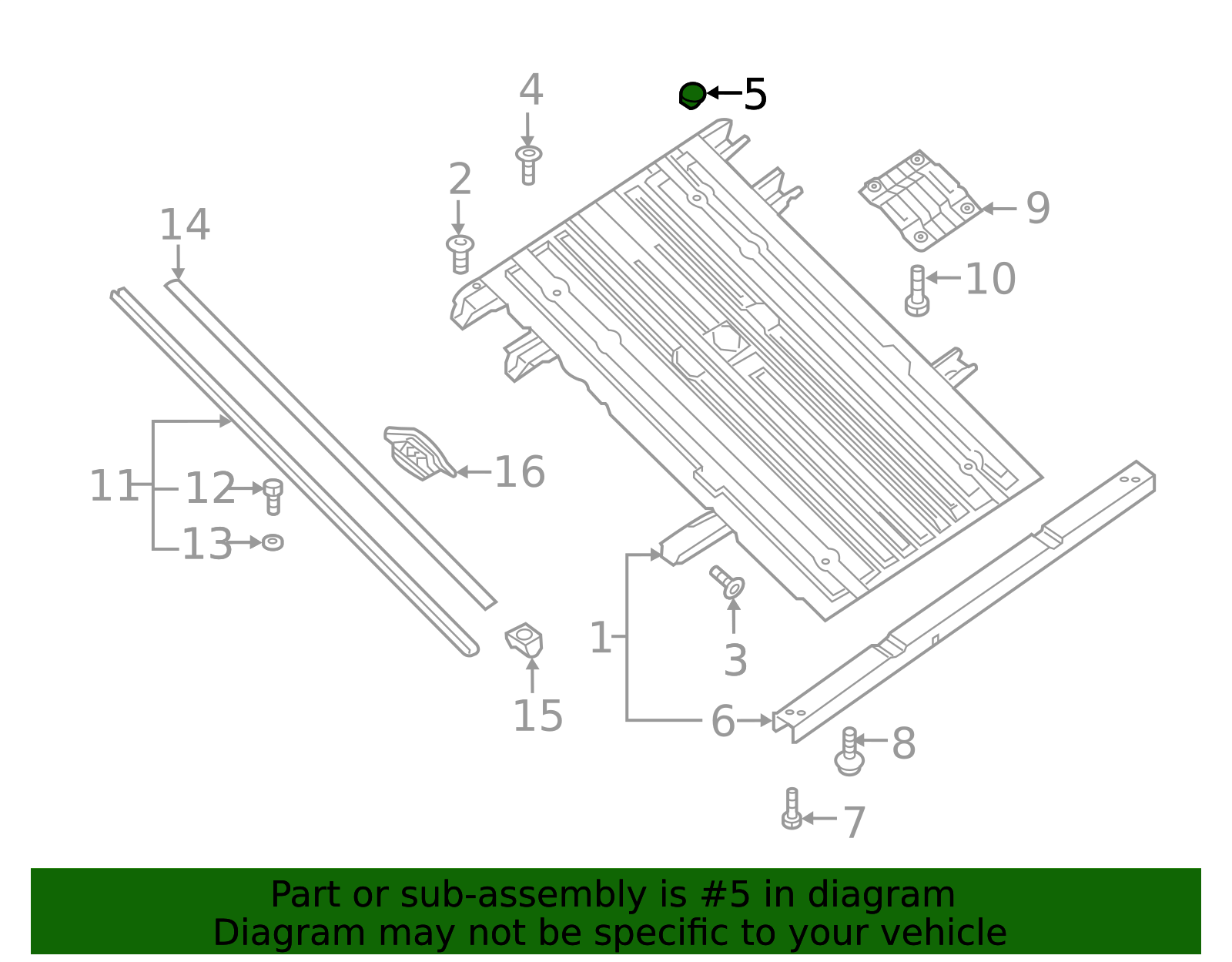 2016-2025 Nissan Floor Plug 01658-00155 | TascaParts.com