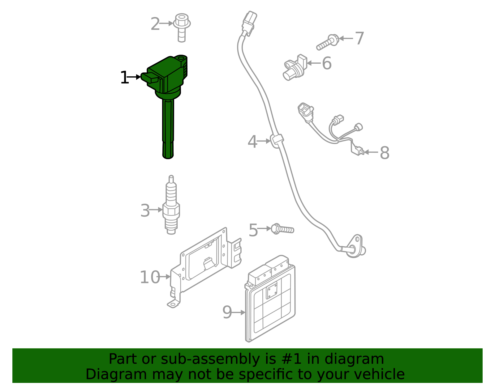 2021-2025 Kia Ignition Coil 27300-2S000 | Kia Automotive Parts