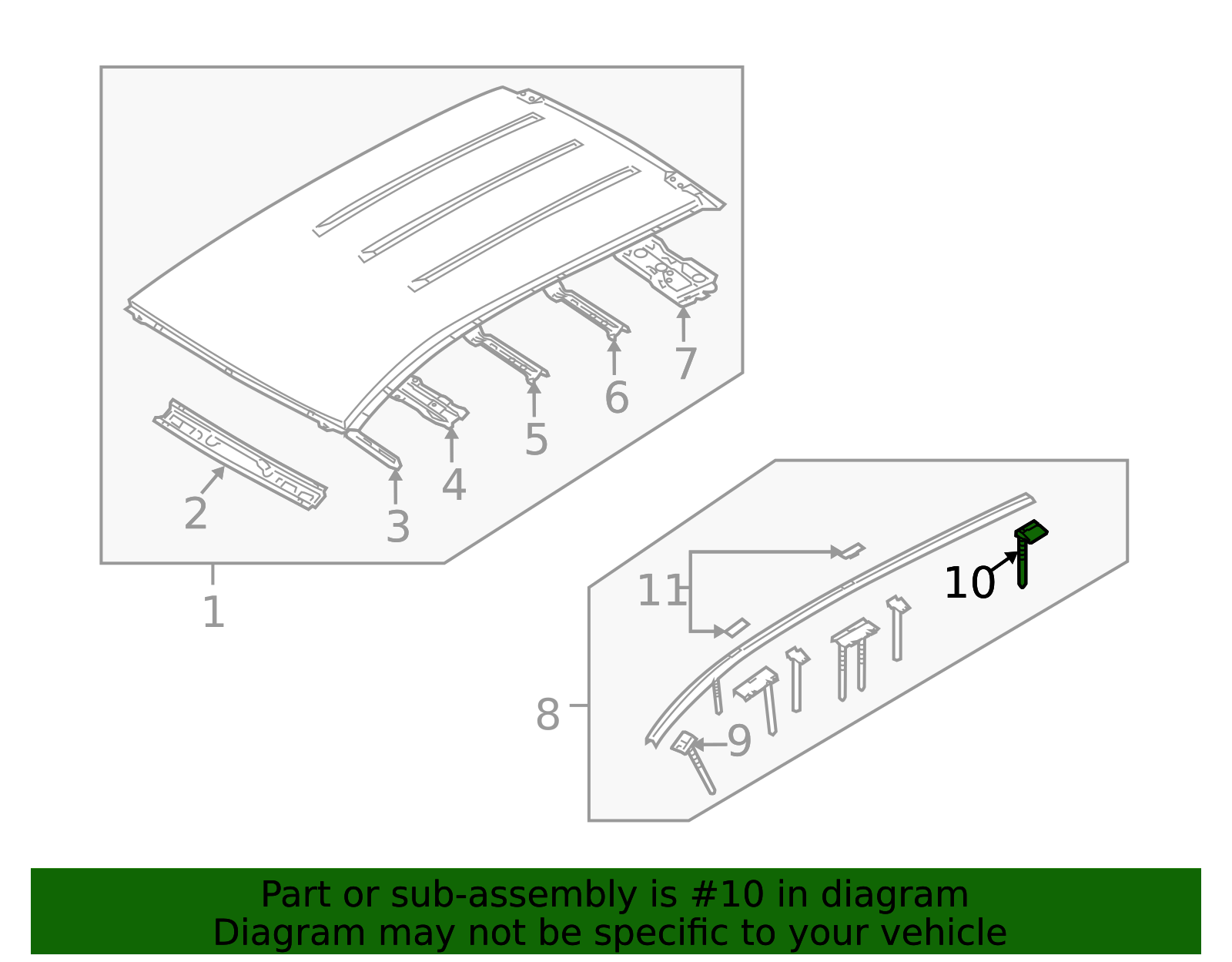 2006-2015 Mazda 5 Roof Molding Retainer Clip C235-50-9L2C | Mazda Parts ...
