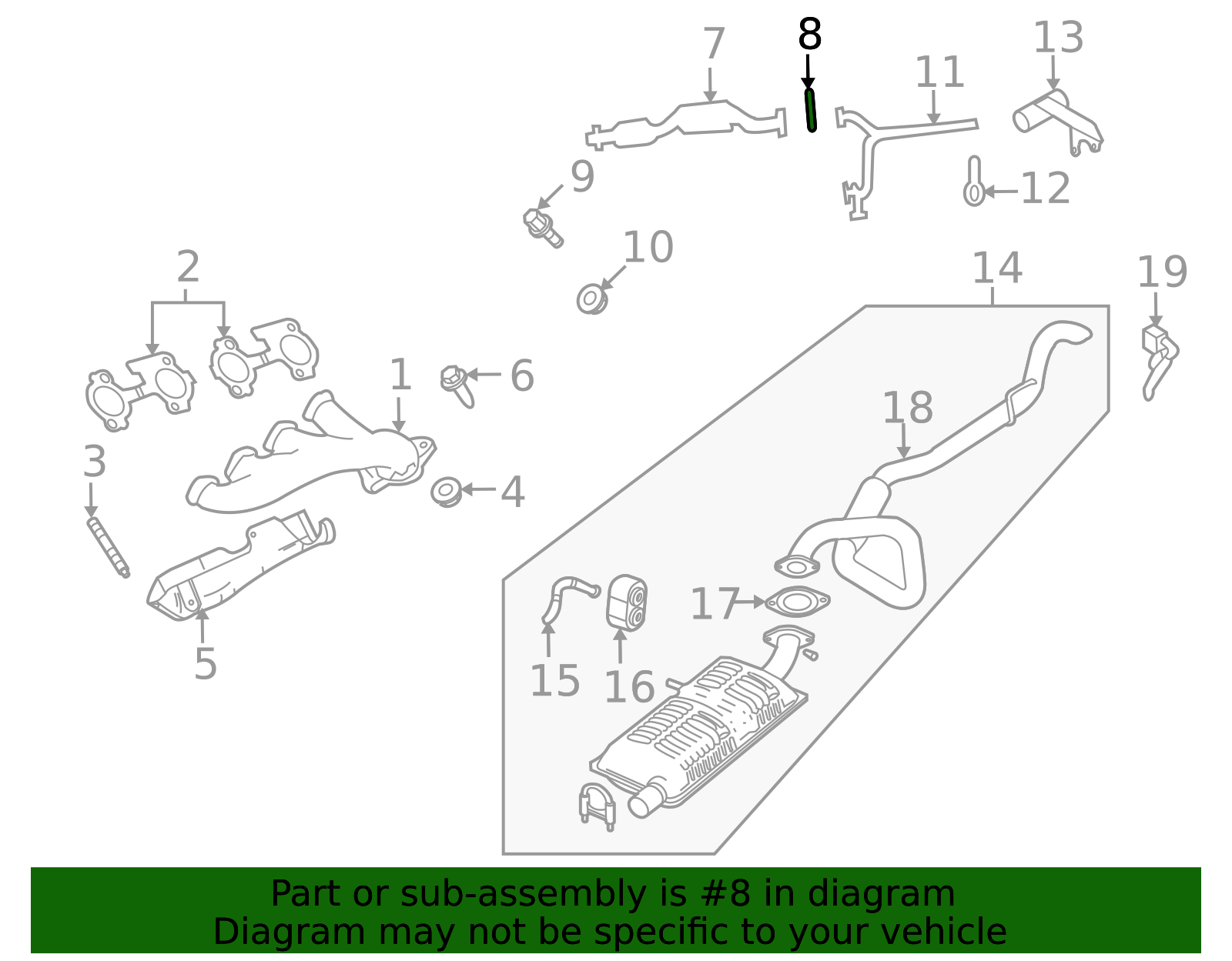 Genuine OEM Ford Part - Exhaust Pipe Connector Gasket E9AZ-5E241-A ...