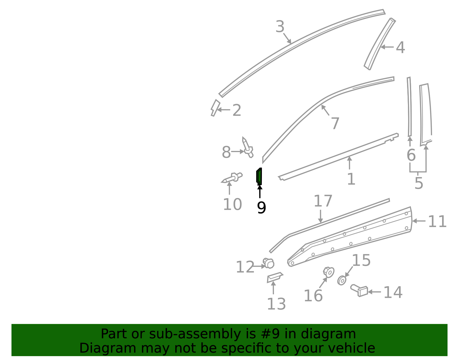 2018-2022 Toyota C-HR Front Molding 75752-F4010 | MotorMotor