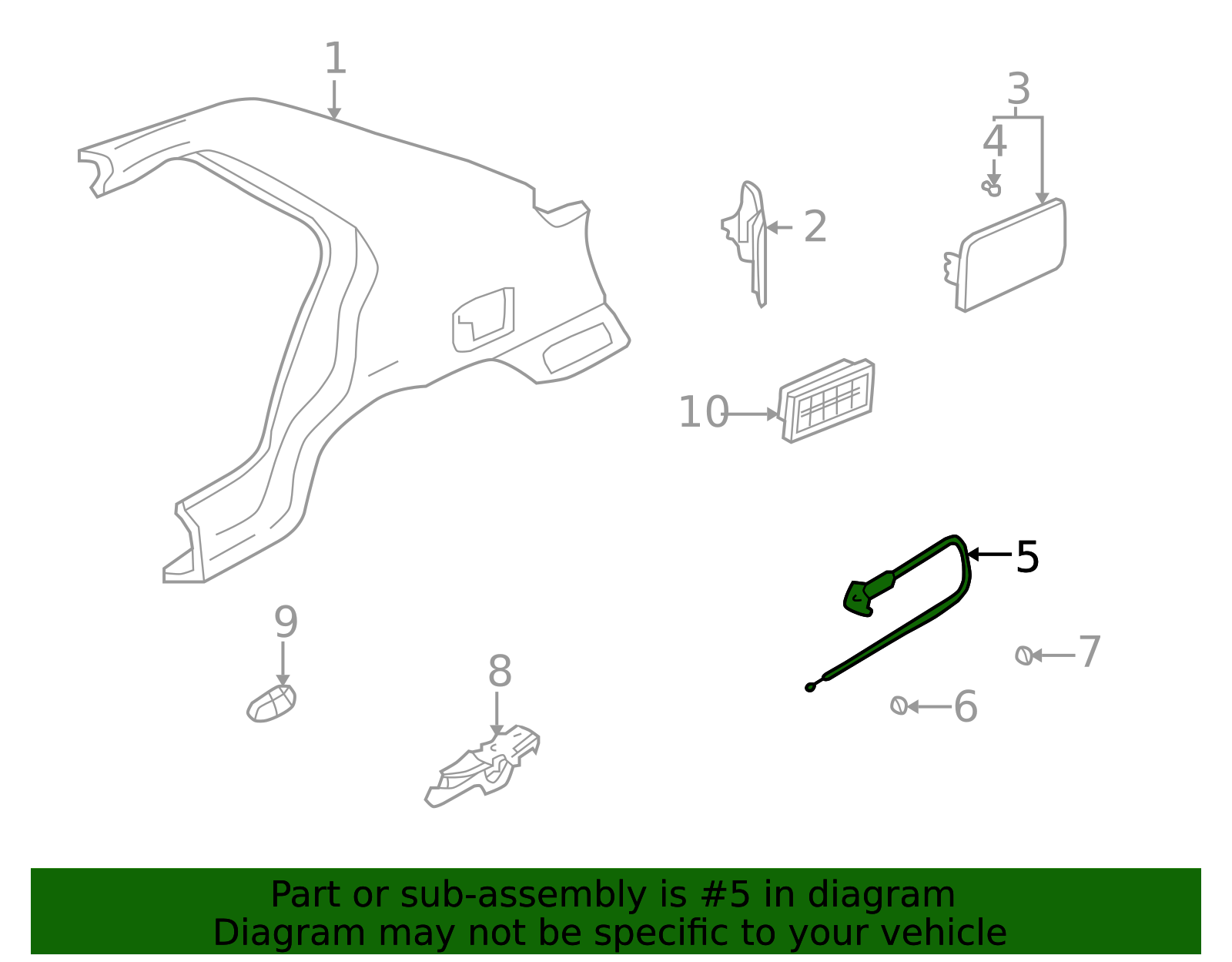 2001-2006 Hyundai Elantra Cable Assembly 81590-2D000 | QuirkParts