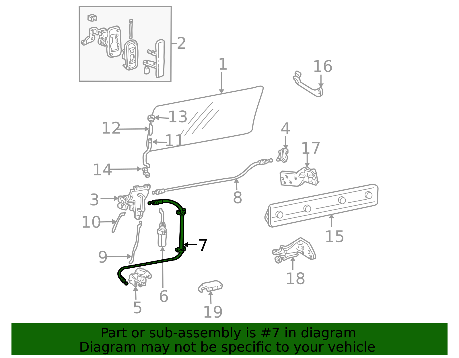 1992-2014 Ford Latch Rods F2UZ-15264A64-B | Awesome Parts Ford