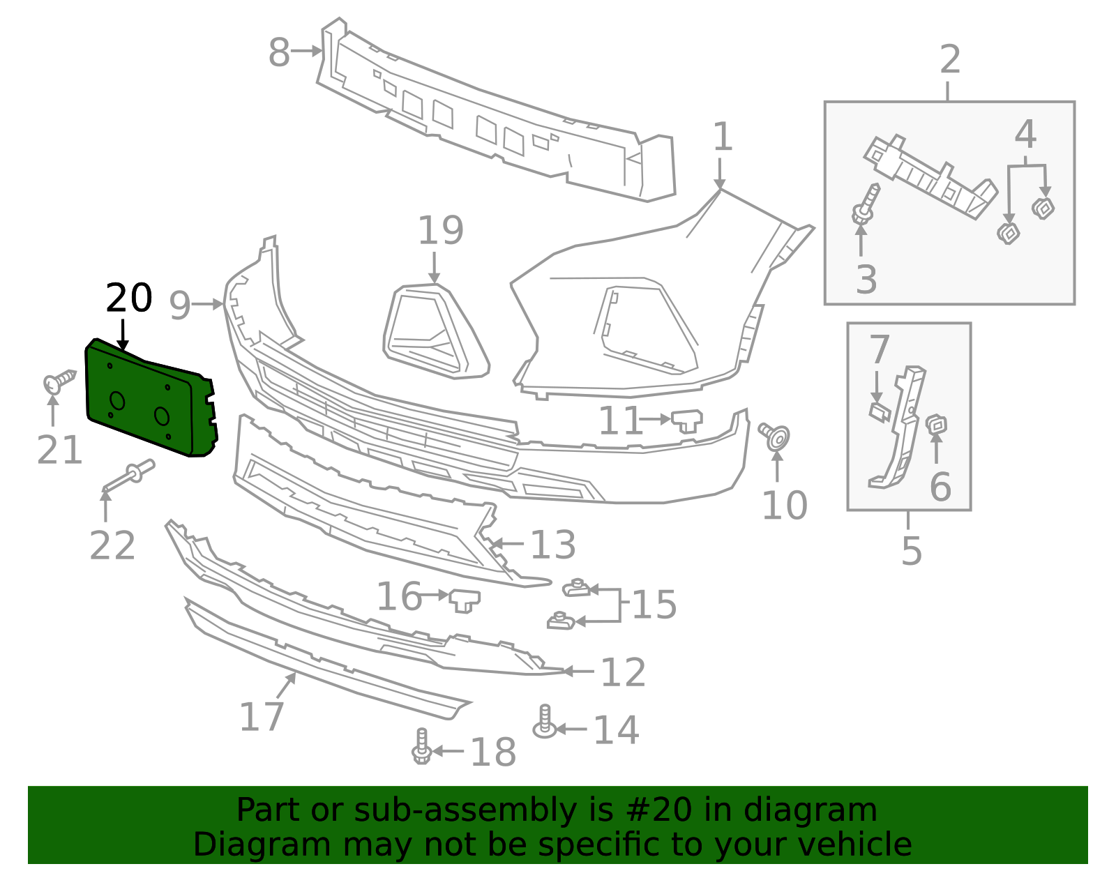84931994 - High-Quality Front License Plate Bracket for 2019-2022 ...