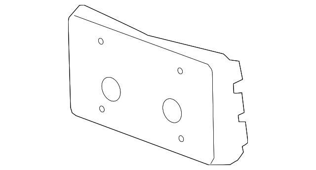 GM 84931994 Front License Plate Bracket | Genuine GM & AC Delco OEM ...