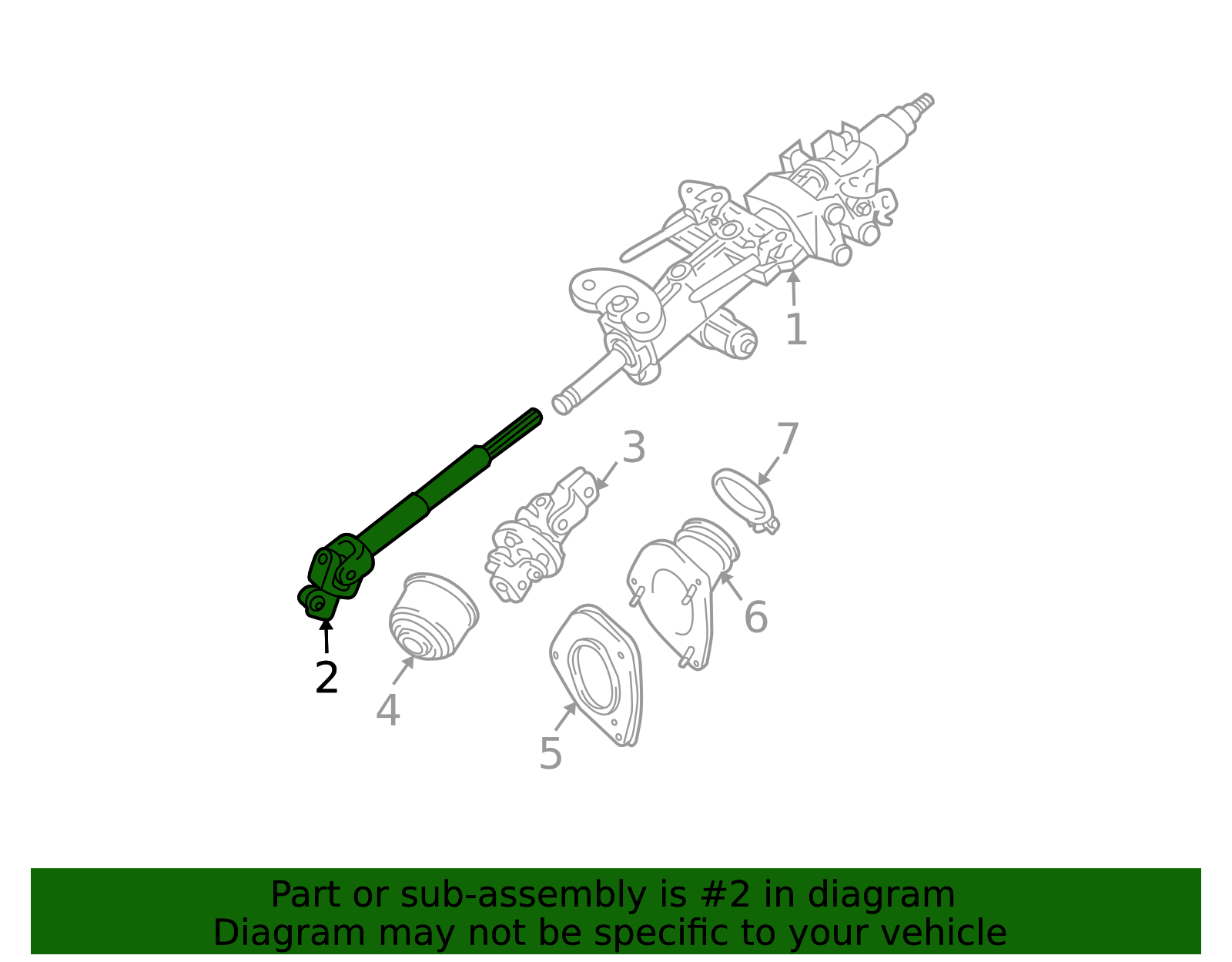 45202-0E010 - High-Quality Steering Shaft for 2004-2009 Lexus ...