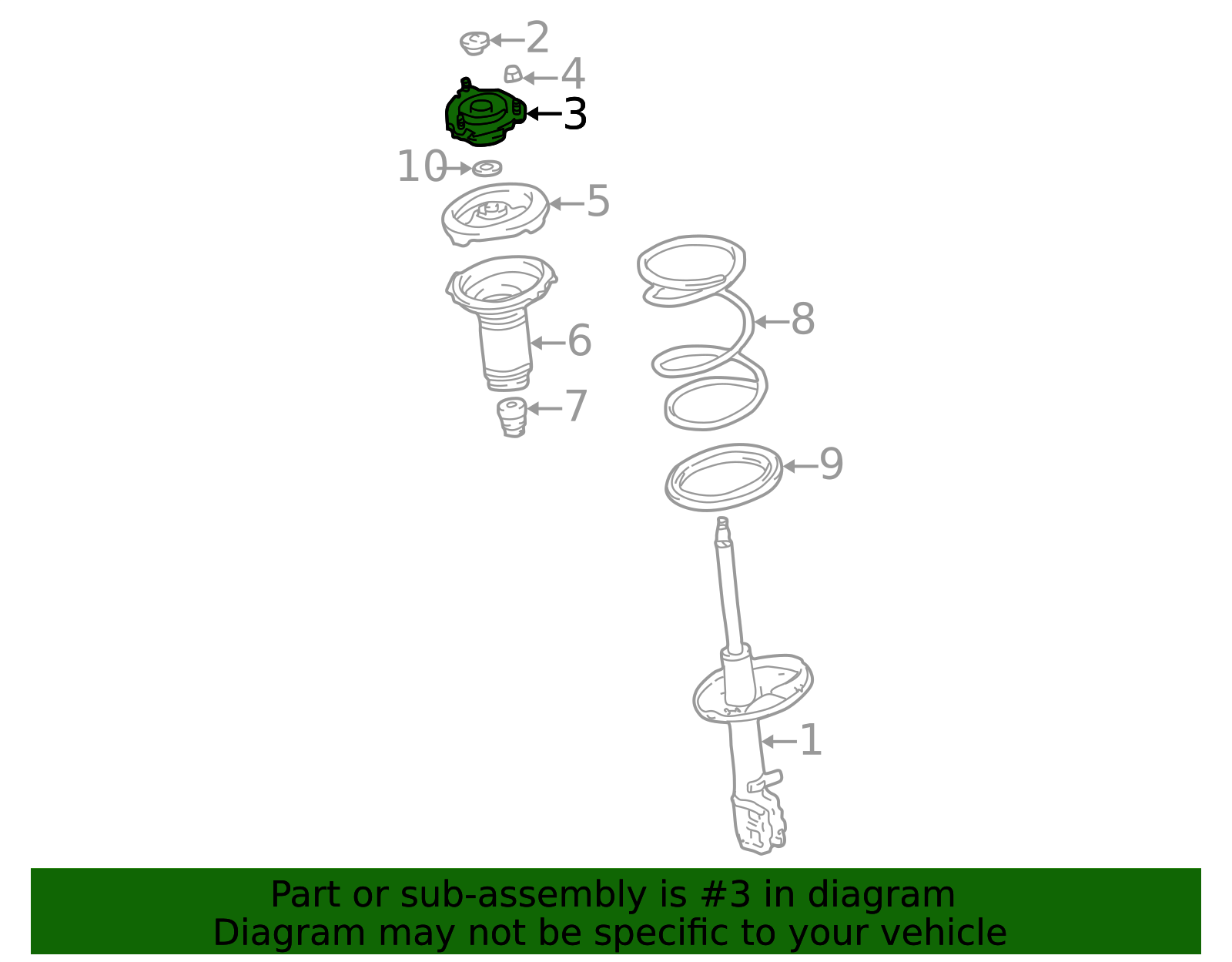 48609-42012 - Upper Insulator 2001-2005 Toyota RAV4 | Toyota San Diego ...