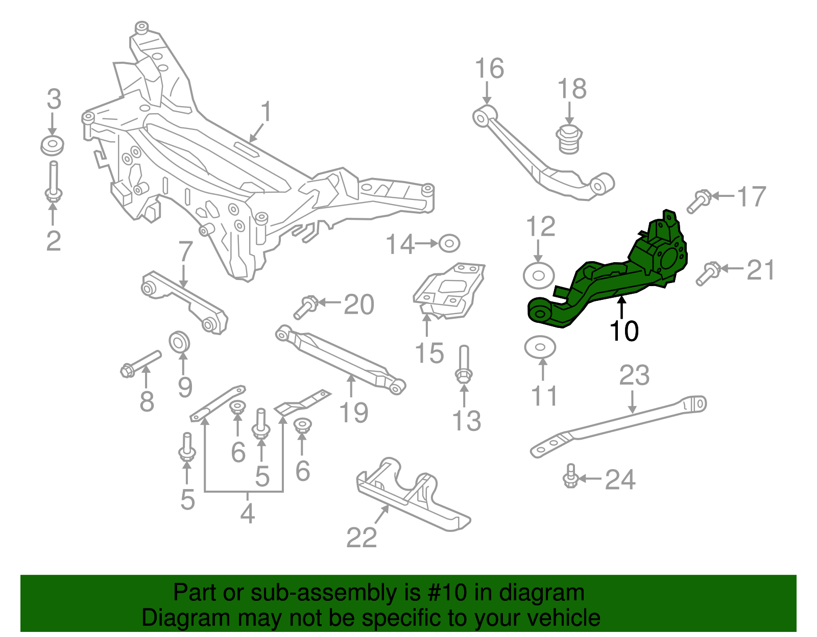 2014-2020 Nissan Rogue Knuckle 55501-4BA0A | Nissan Parts Central