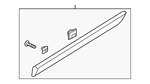 2017-2022 Kia Lower Molding 87732-G5000 | KIA Parts Zone