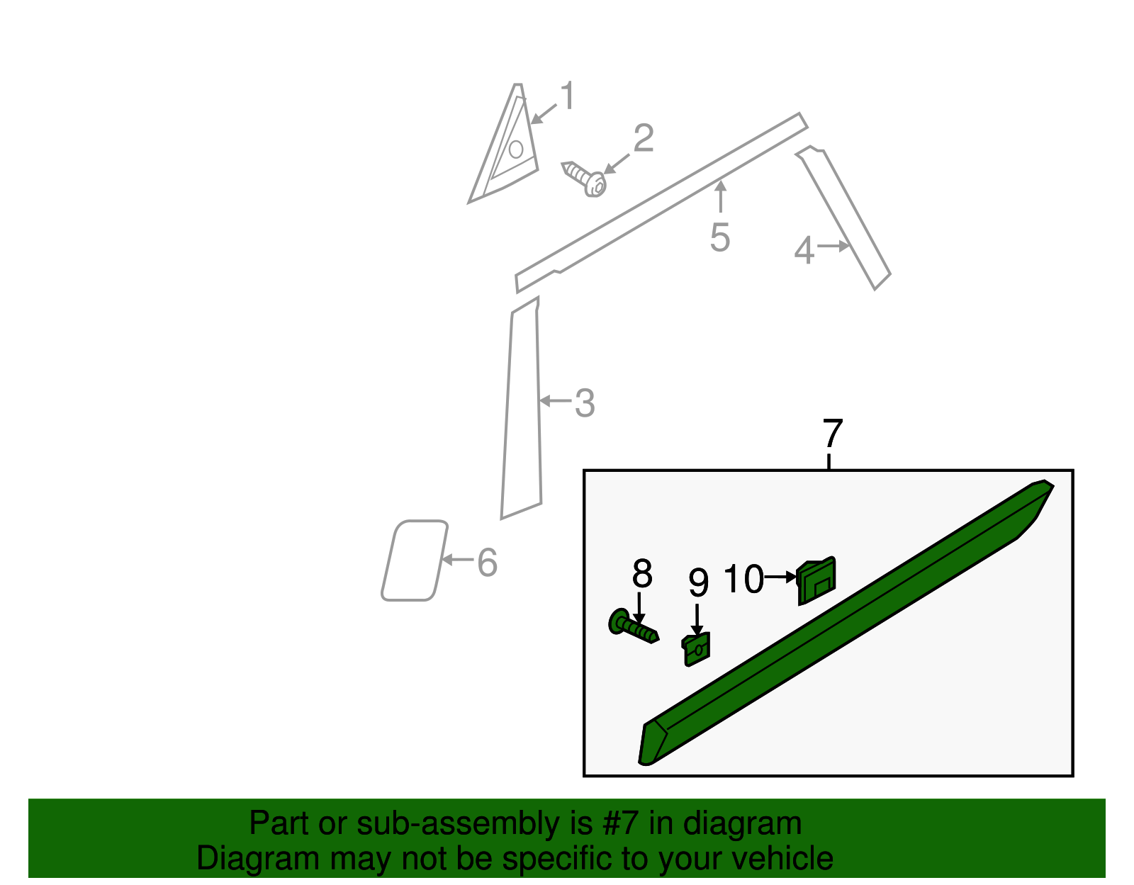 2018-2021 Kia Niro Lower Molding 87732-G5100 | OEM Parts Online