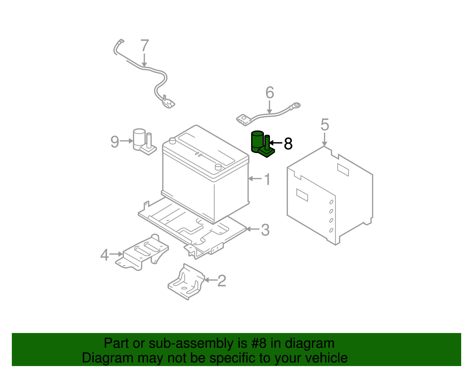 Hyundai - 37260-2C010 - Terminal - 2005-2009 Hyundai Tucson | OEM ...
