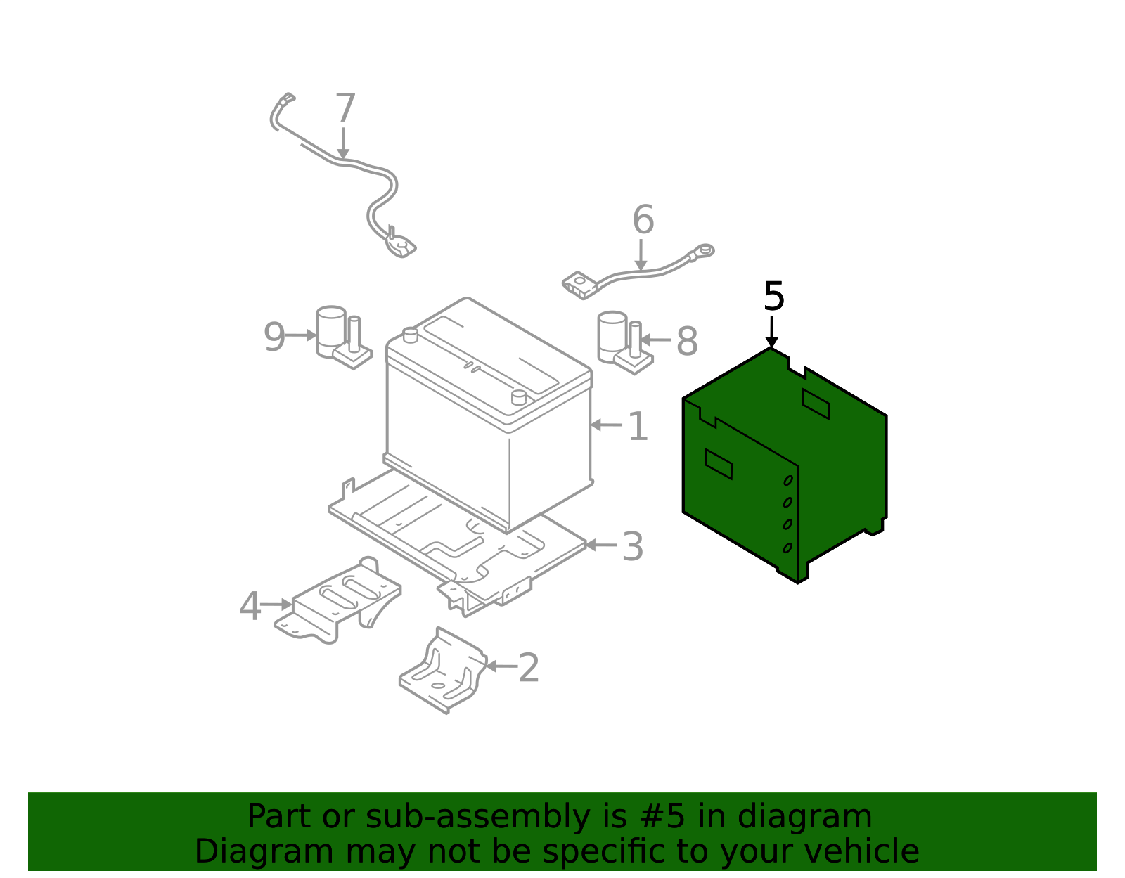 37112-2E100 - High-Quality Battery Cover for 2005-2009 Hyundai Tucson ...