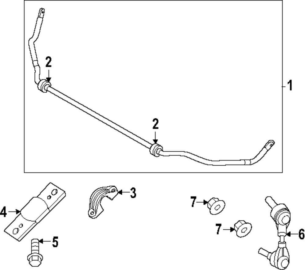 2022-2025 BMW iX Stabilizer Bar 33-50-1-543-160 | BMW Parts Online Hub