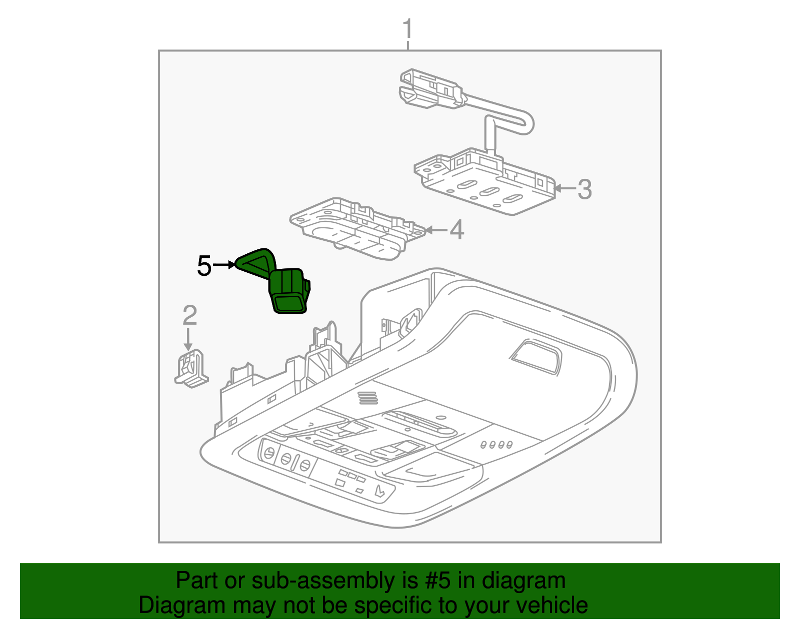 2020-2025 GM Communication Interface Module Microphone 13524436 ...