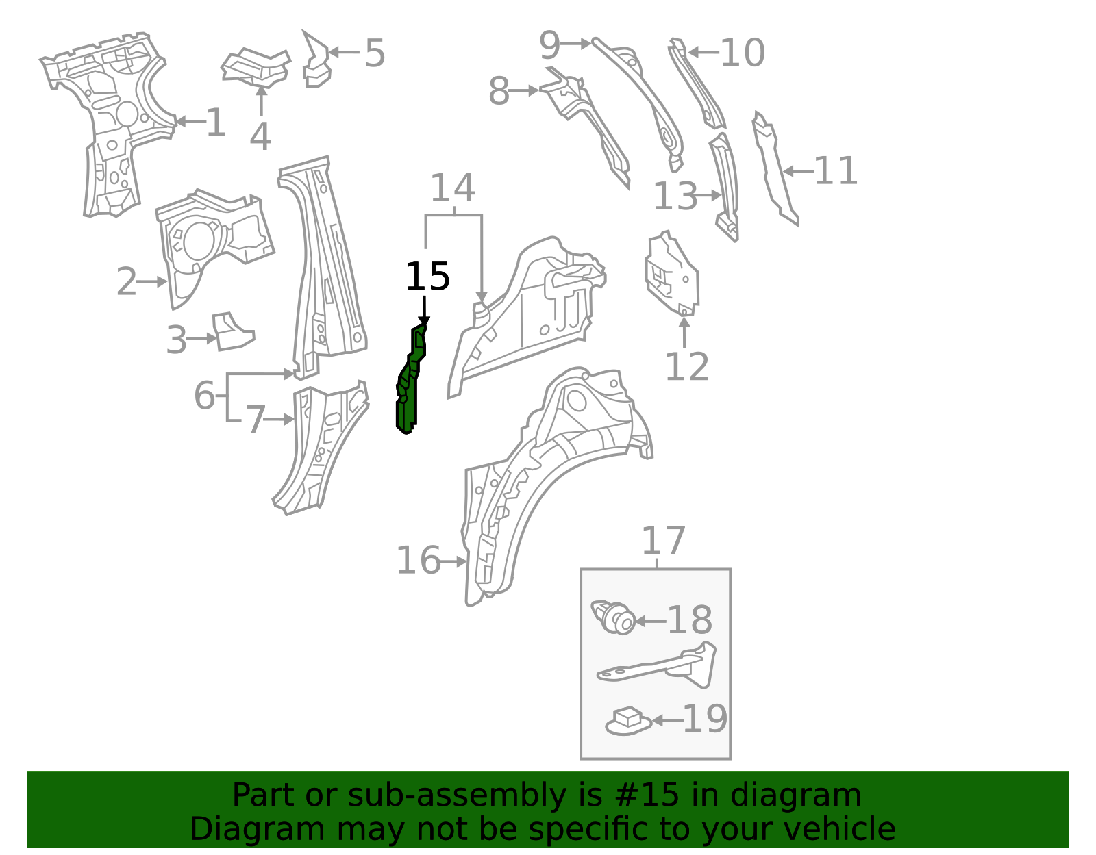 61641-74011 - High-Quality Wheel Housing Bracket for 2012-2015 Scion iQ ...