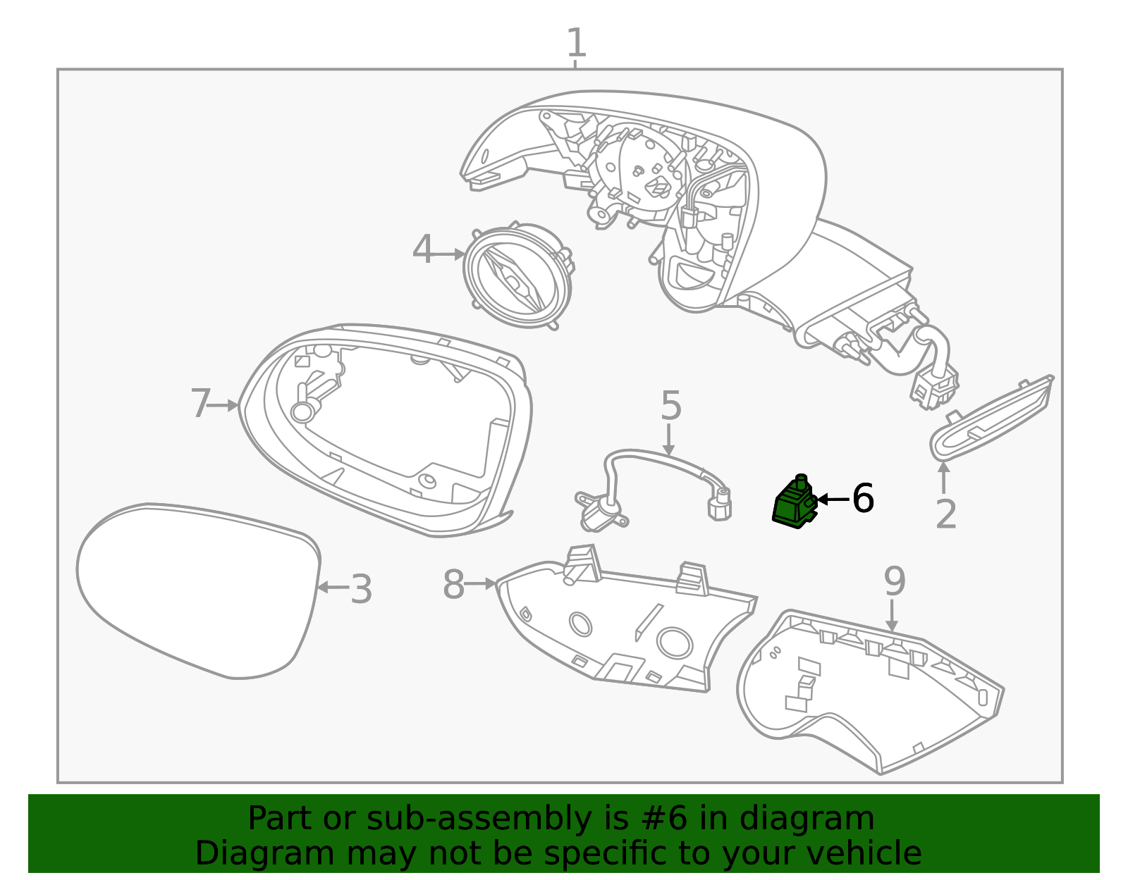 2021-2024 Genesis GV80 Puddle Lamp 87619-T6000 | MotorMotor