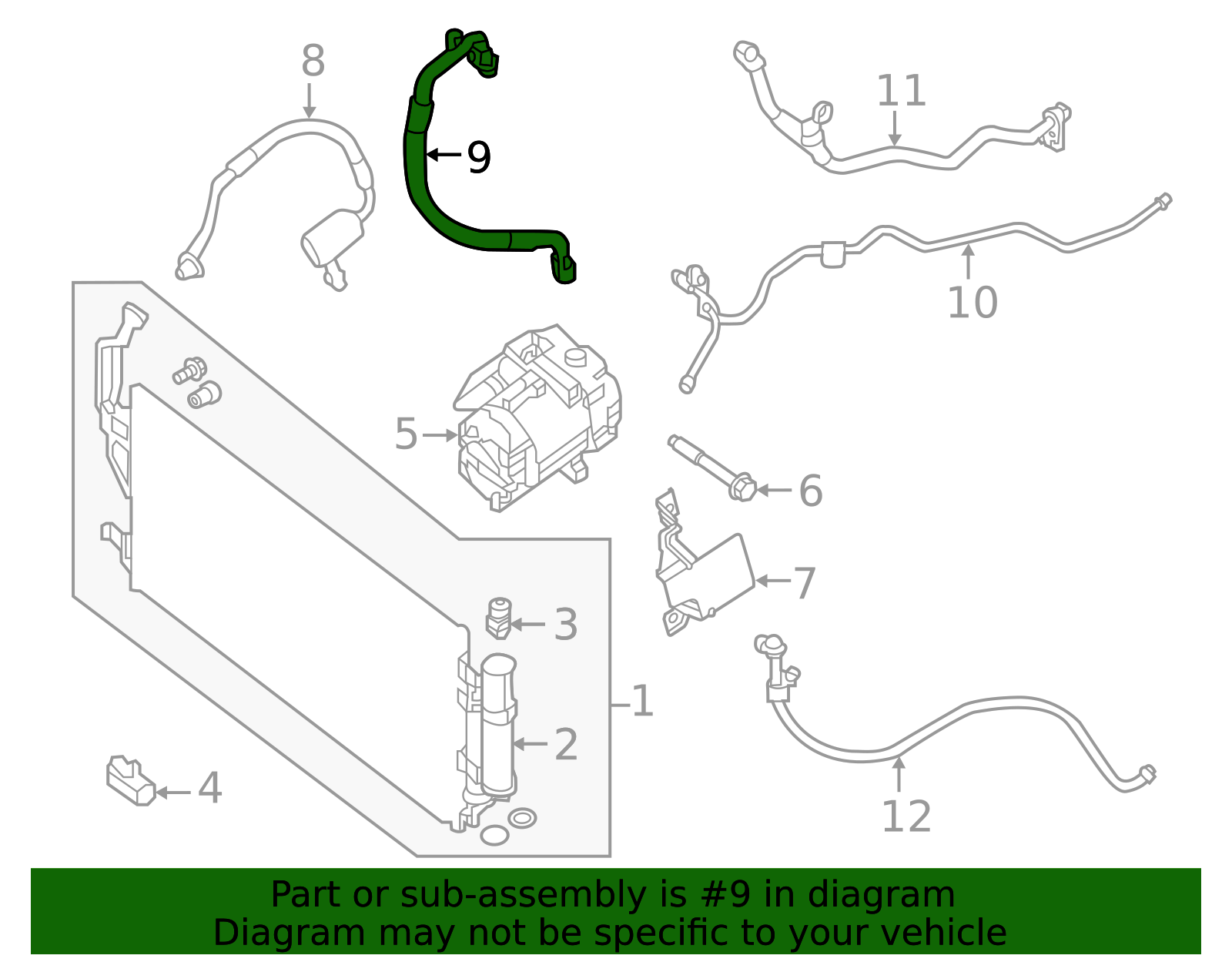 92480-6WK0A - Suction Hose 2021-2025 Nissan LEAF | Official Nissan ...