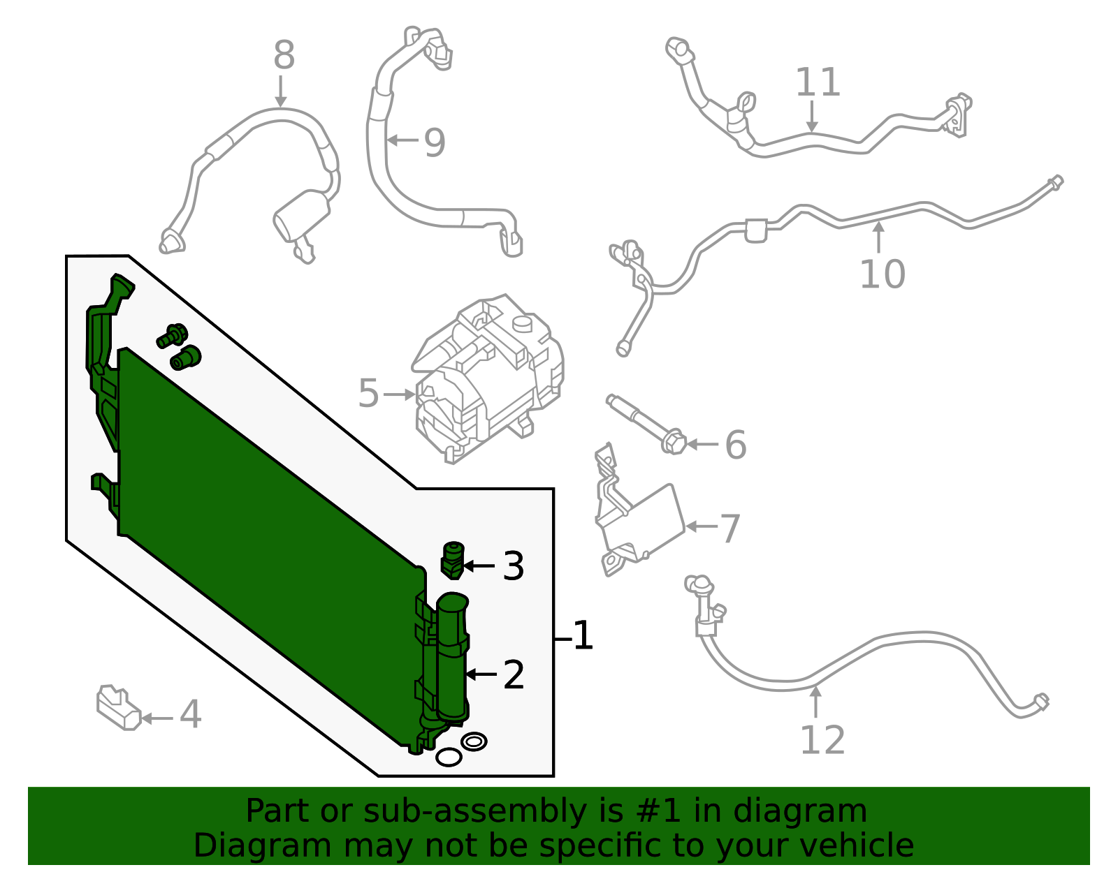 921005SA2A - Condenser Assembly 2013-2025 Nissan LEAF | Official Nissan ...