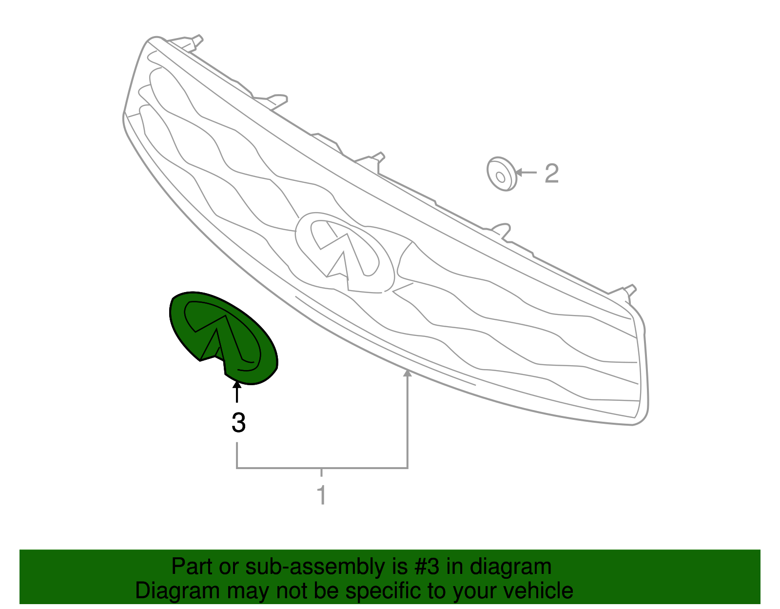 62890-3EV0C - Emblem 2015-2016 Infiniti QX70 | Infiniti of Orland Park